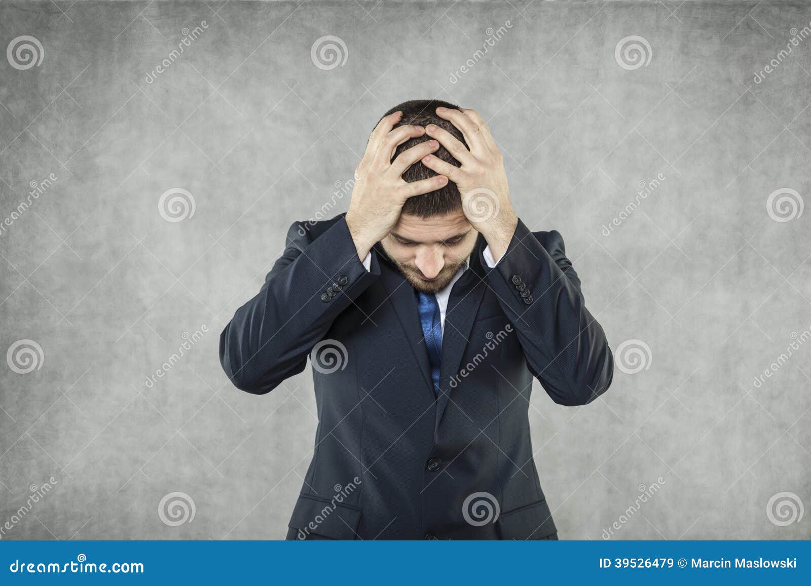 So Many Problems on My Head Stock Image - Image of accident, despair ...