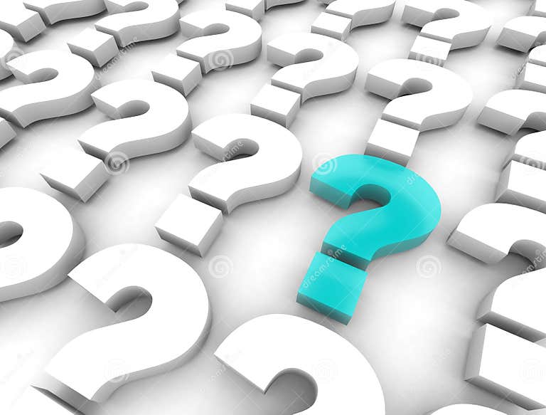 Many Question Marks stock illustration. Illustration of ponder - 7231456