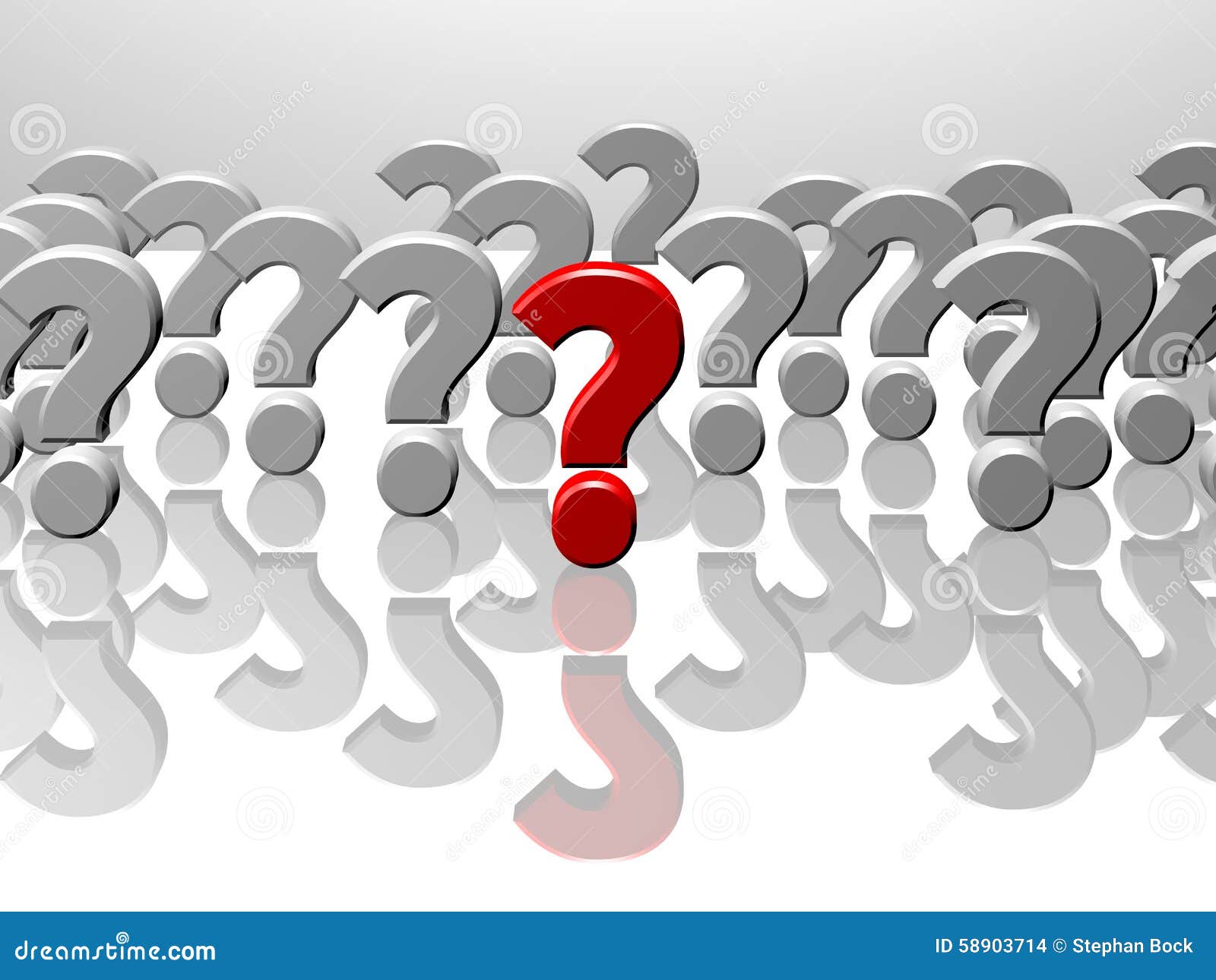 Many Question Marks, One Red, 3D Rendering Stock Illustration ... Many Question Marks, One Red, 3D Rendering Stock Illustration ...
