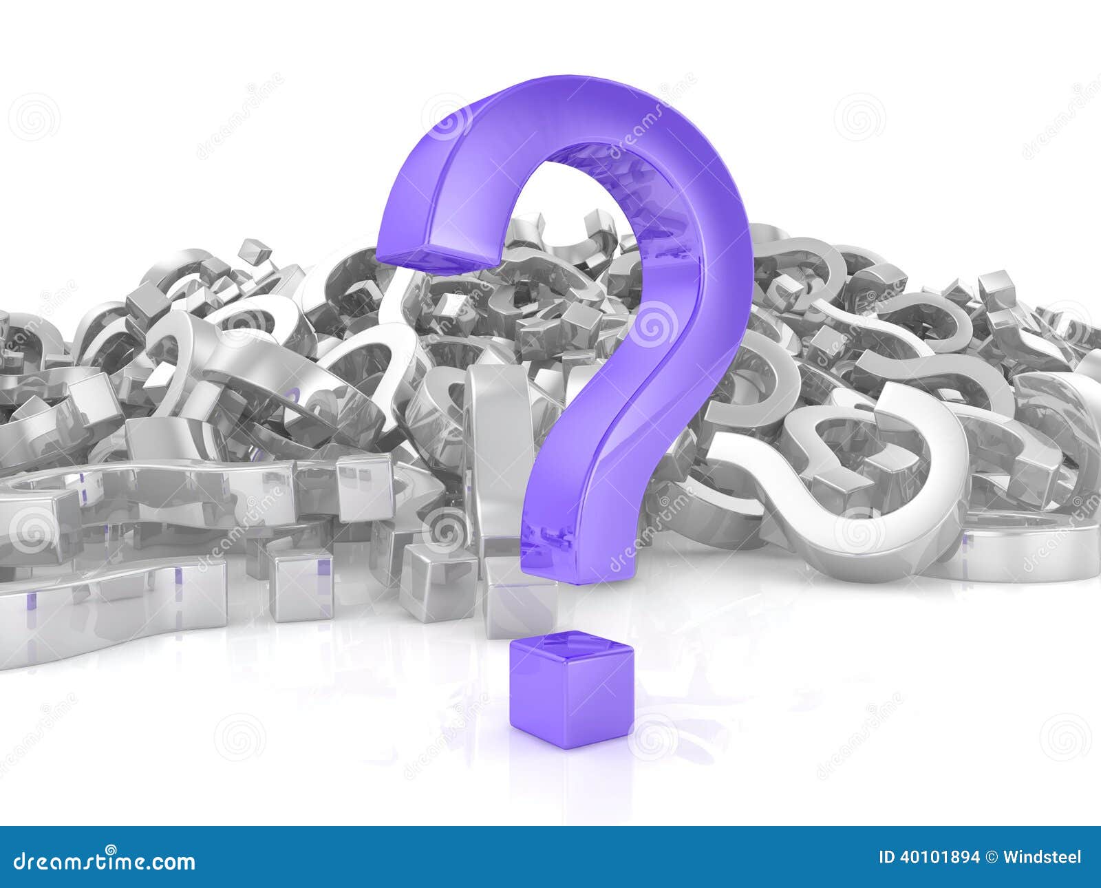 Many Question Marks - One is Red Stock Illustration - Illustration of ...