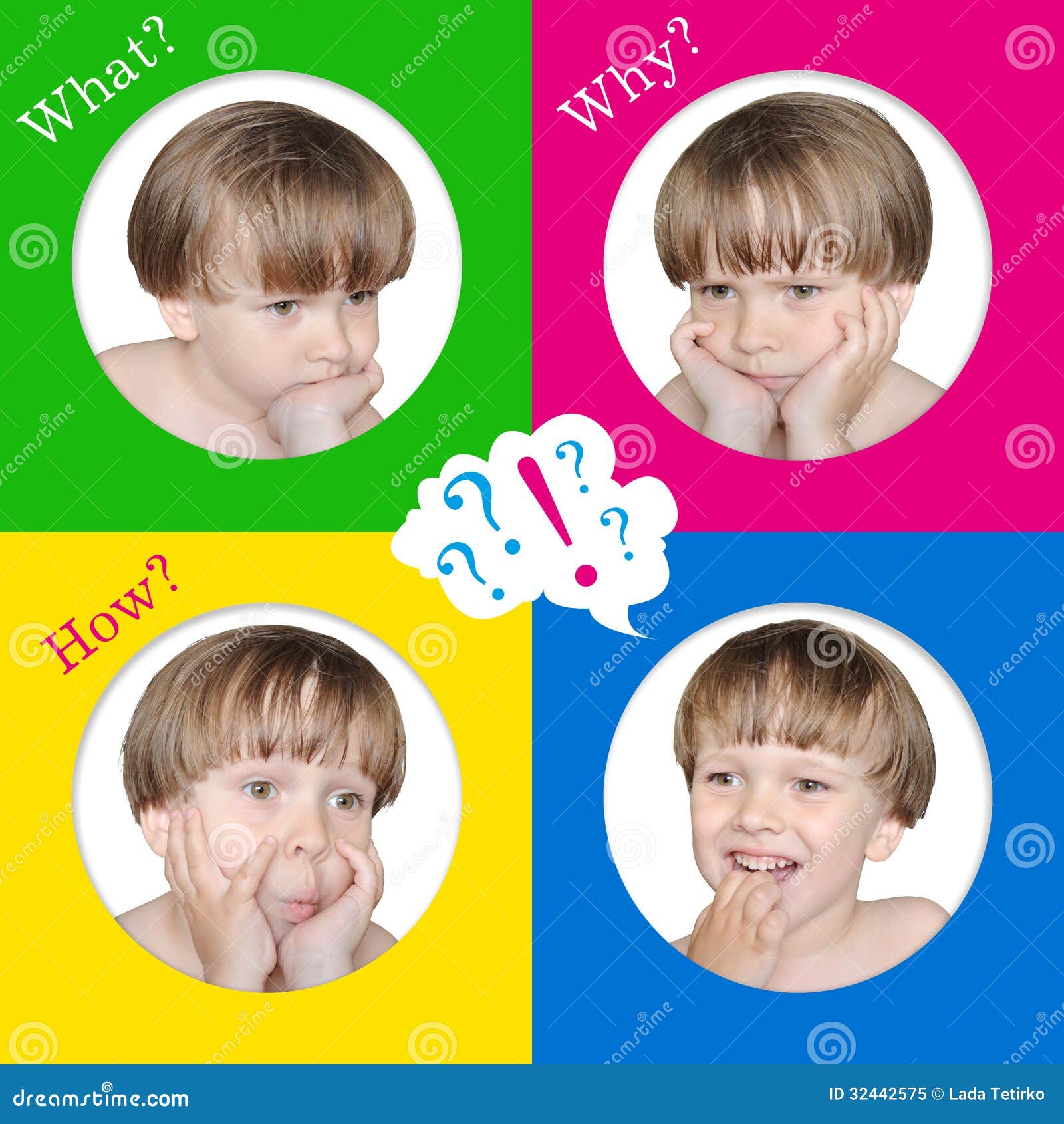 So Many Questions in Children. Stock Image - Image of bubble ...
