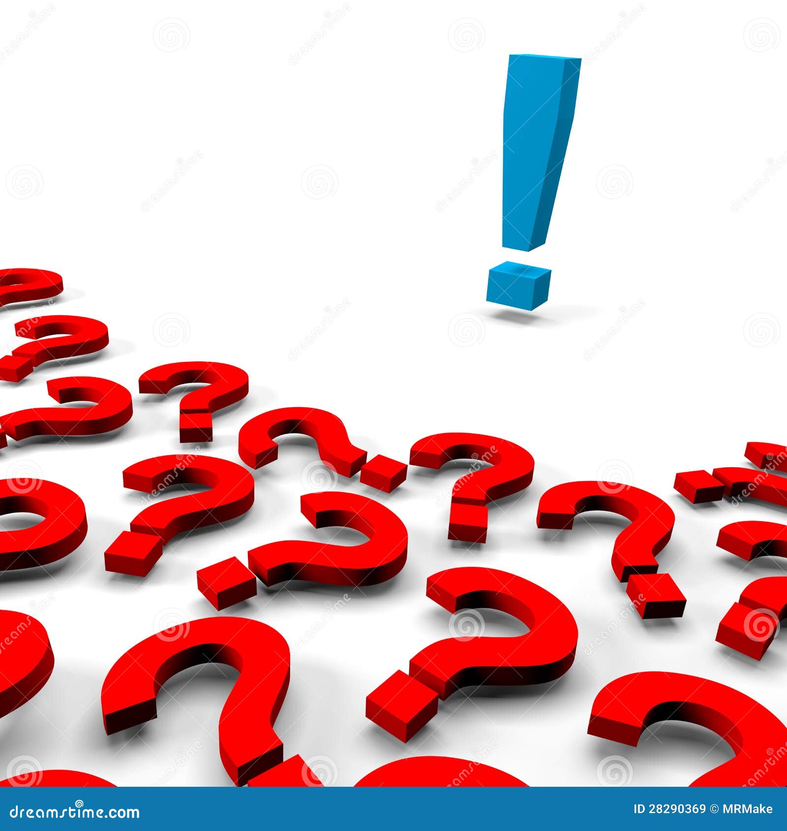 Many questions, one answer stock illustration. Illustration of answer ...