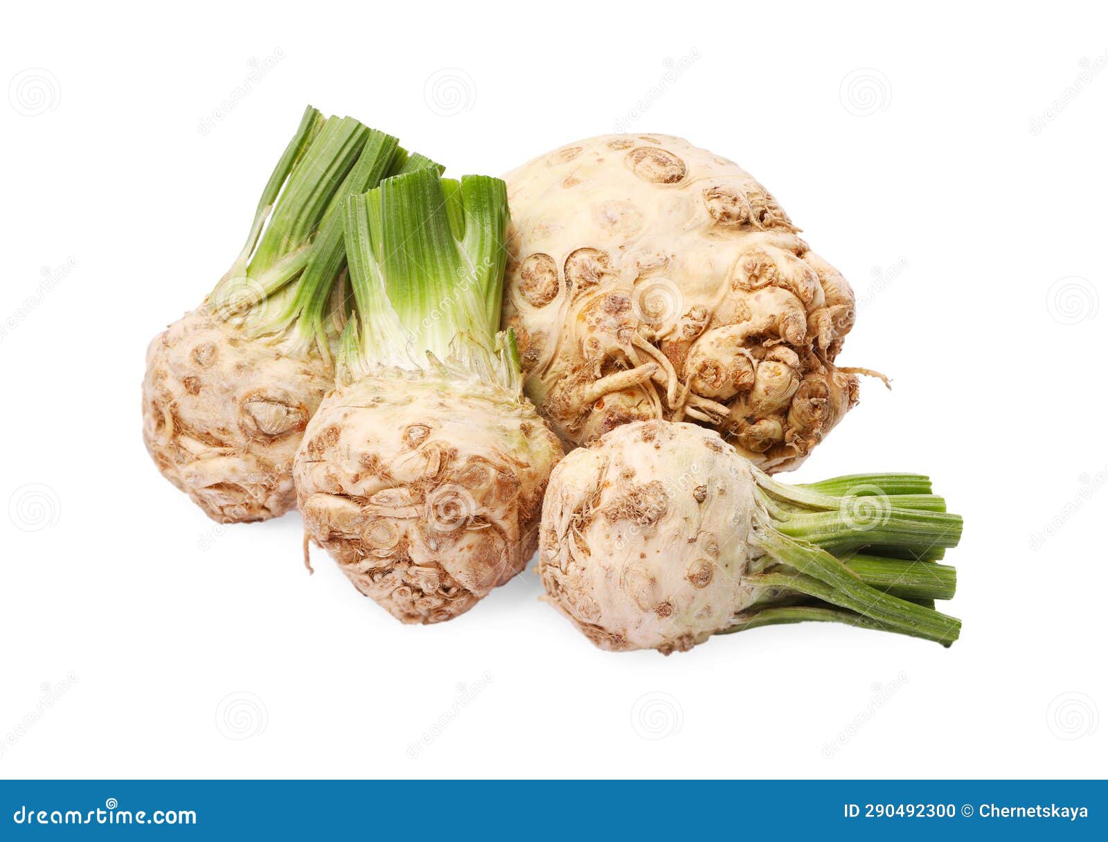Many Raw Celery Roots Isolated on White Stock Photo - Image of ...