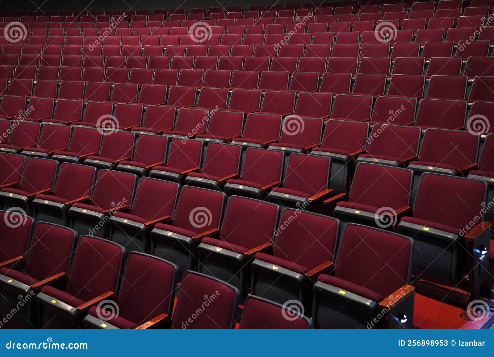 Many empty seat in theatre stock image. Image of entertainment - 256898953