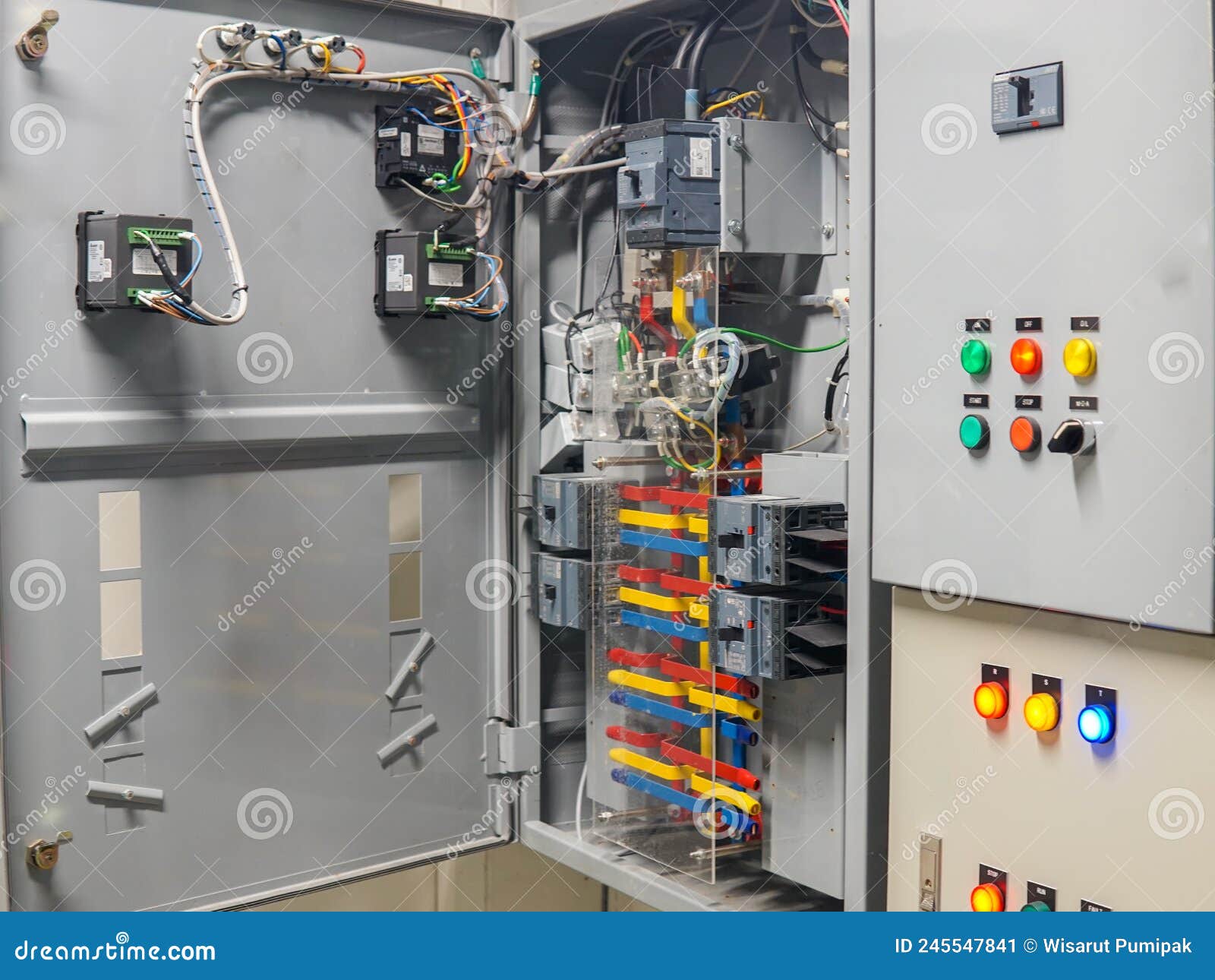 Power Distributor Control Panel Stock Image - Image of control, power ...