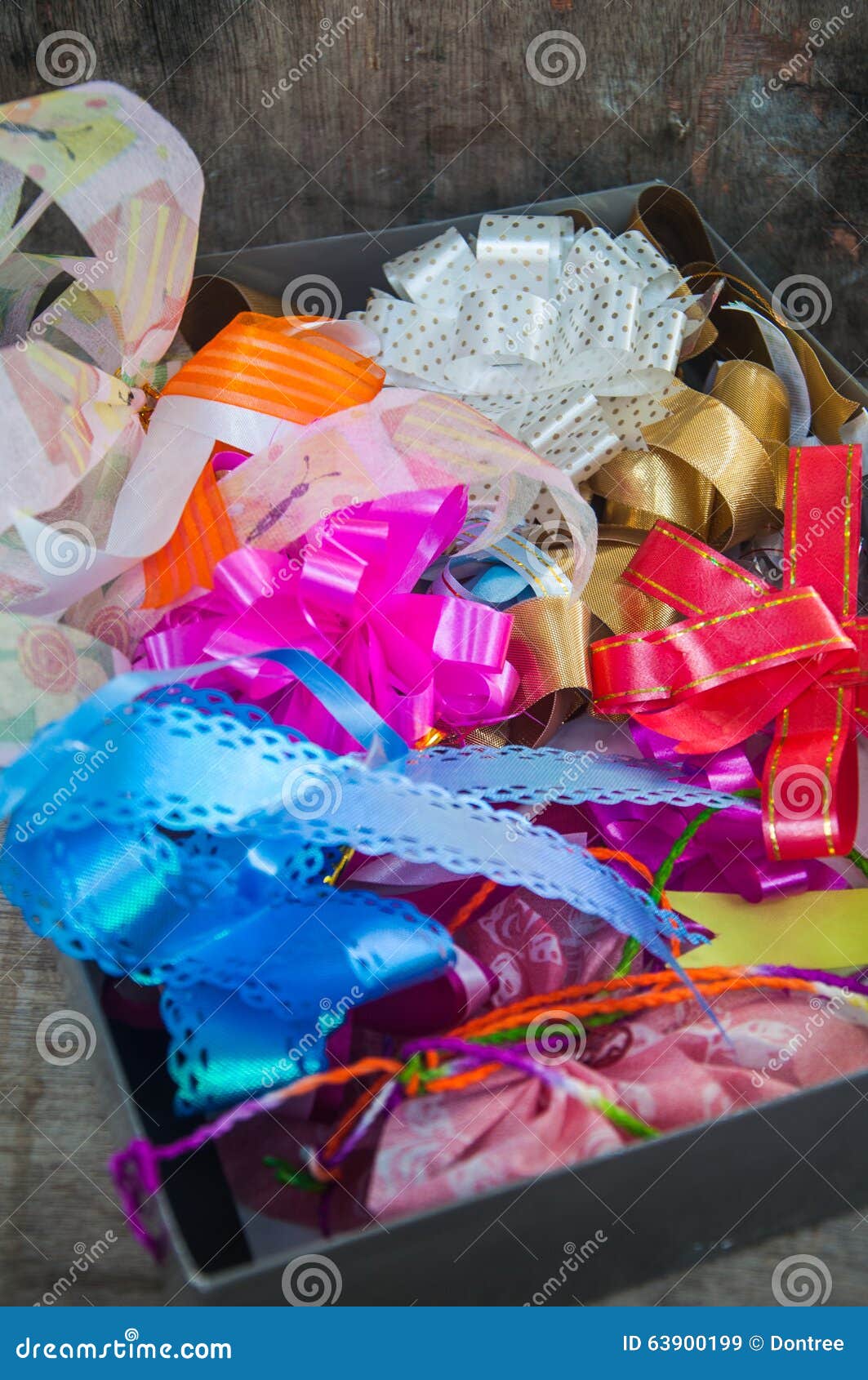Many ribbon and bow stock image. Image of decorative - 63900199