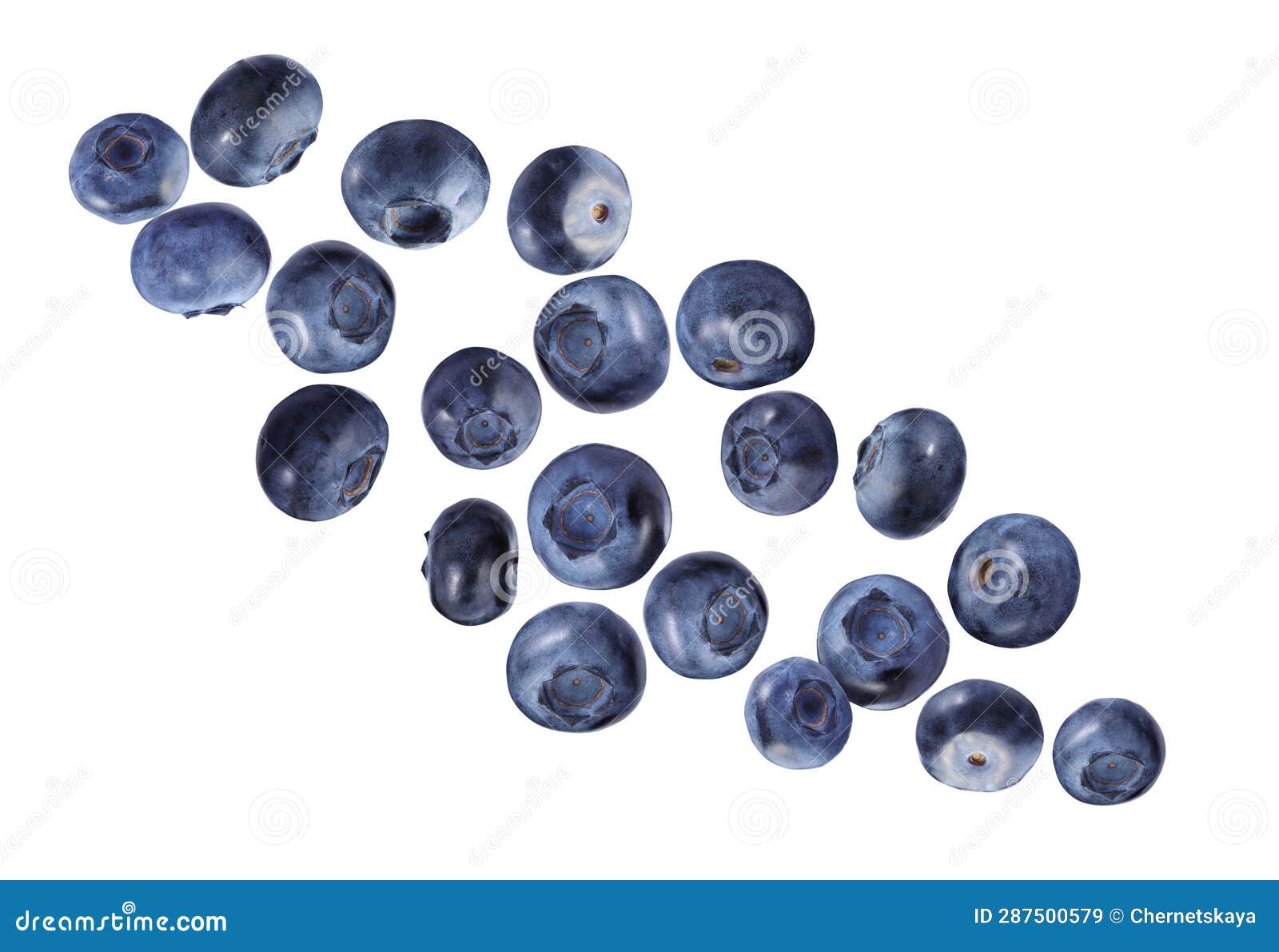 Many Ripe Blueberries Falling on White Background Stock Image - Image ...