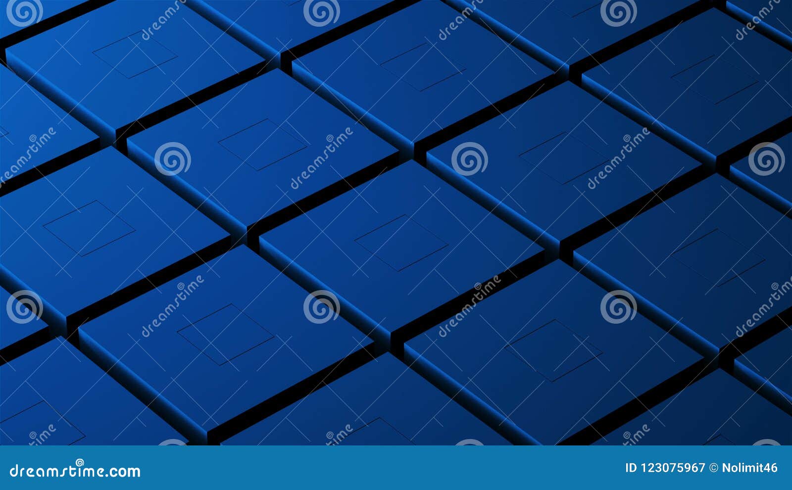 Many Rising and Turning Cubes with Shadows, Computer Generated Modern ...