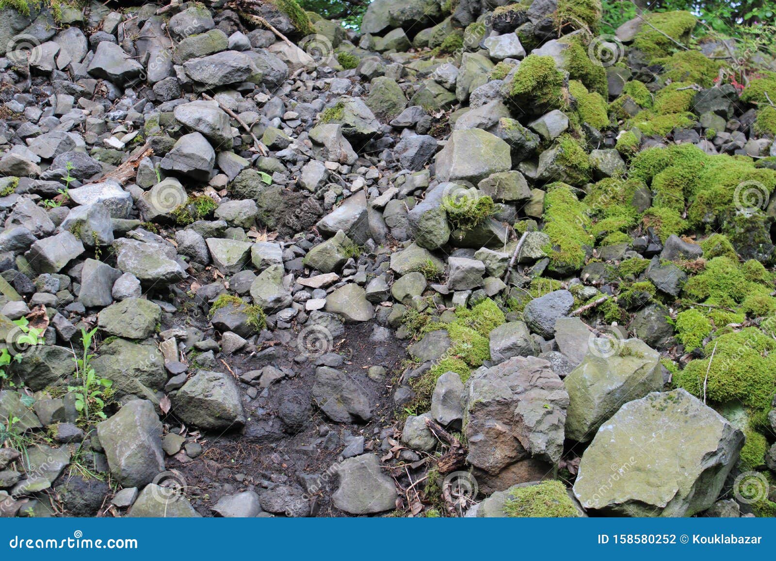 Many rocks on the ground stock photo. Image of beautiful - 158580252