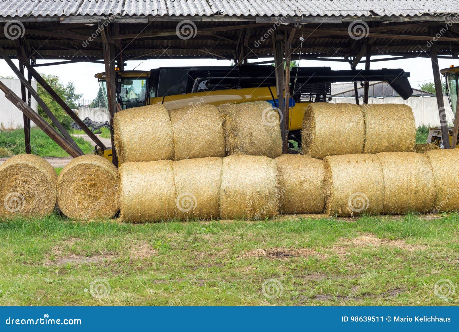 Straw bales stock image. Image of bale, stacked, winter - 98639511