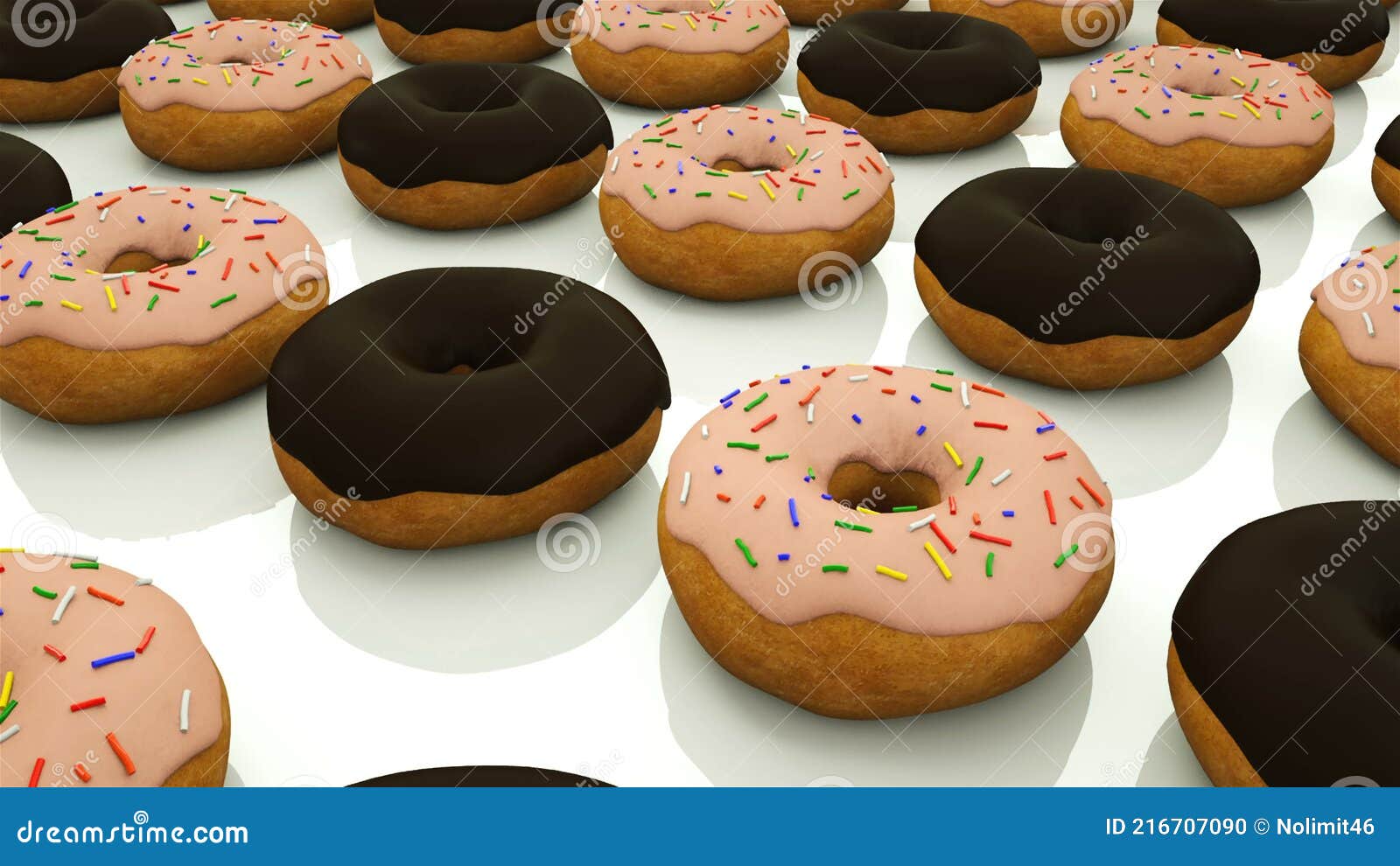 Donuts Generated Textures With Diffuse, Bump And Normal Royalty-Free ...