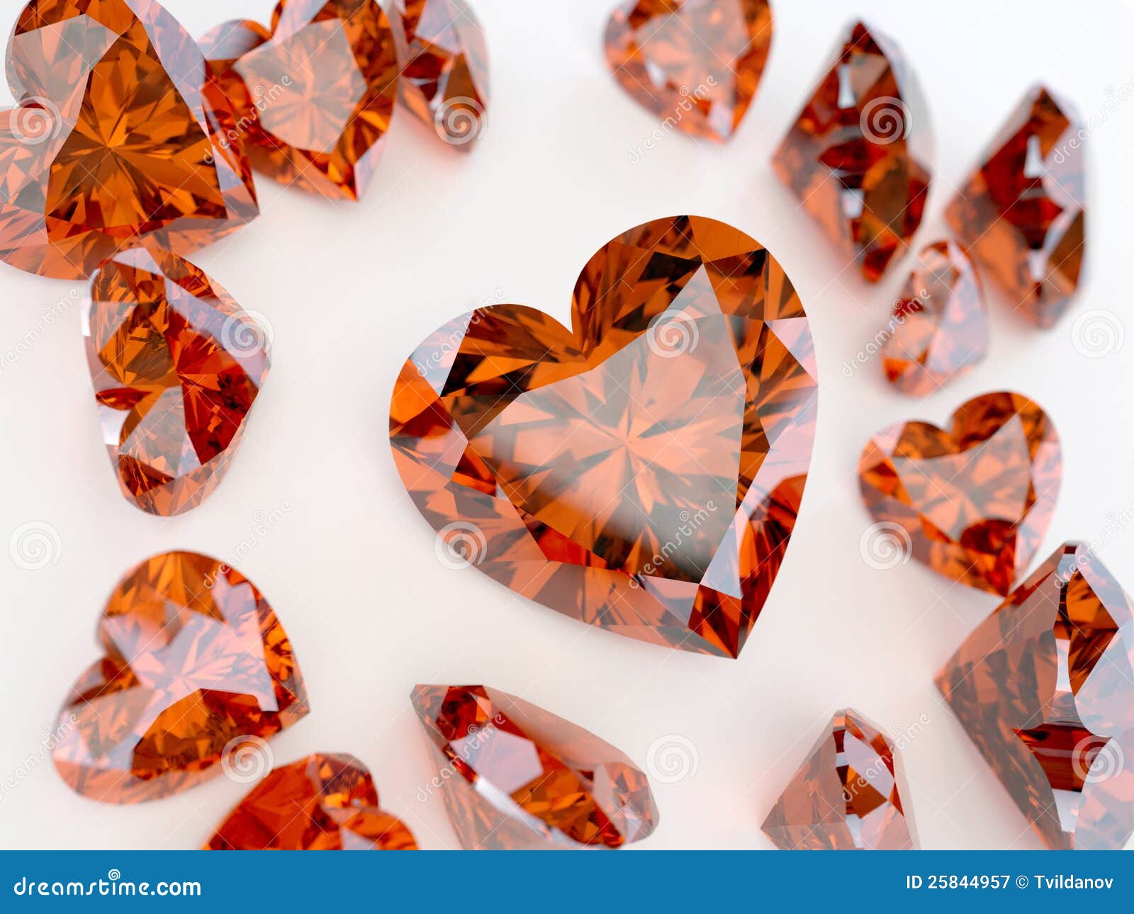 Many ruby hearts stock image. Image of precious, glamour - 25844957