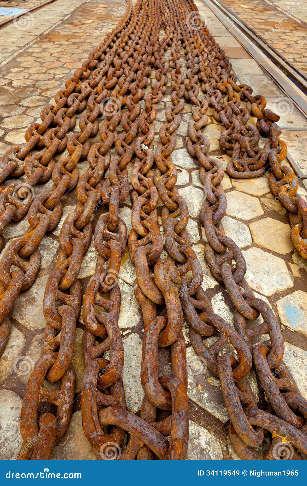Many of rusty metal chains stock image. Image of closeup - 34119549