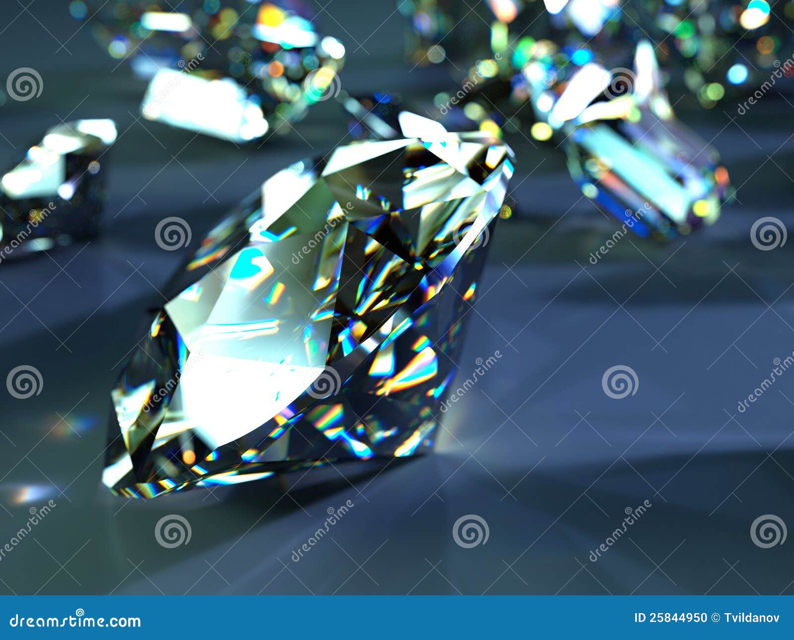 Many scattered gems stock illustration. Illustration of crystal - 25844950