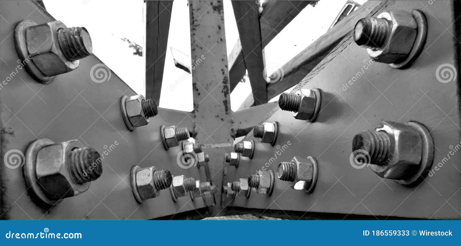 Many Screws on a Metal Plate Stock Image - Image of mechanical, iron ...