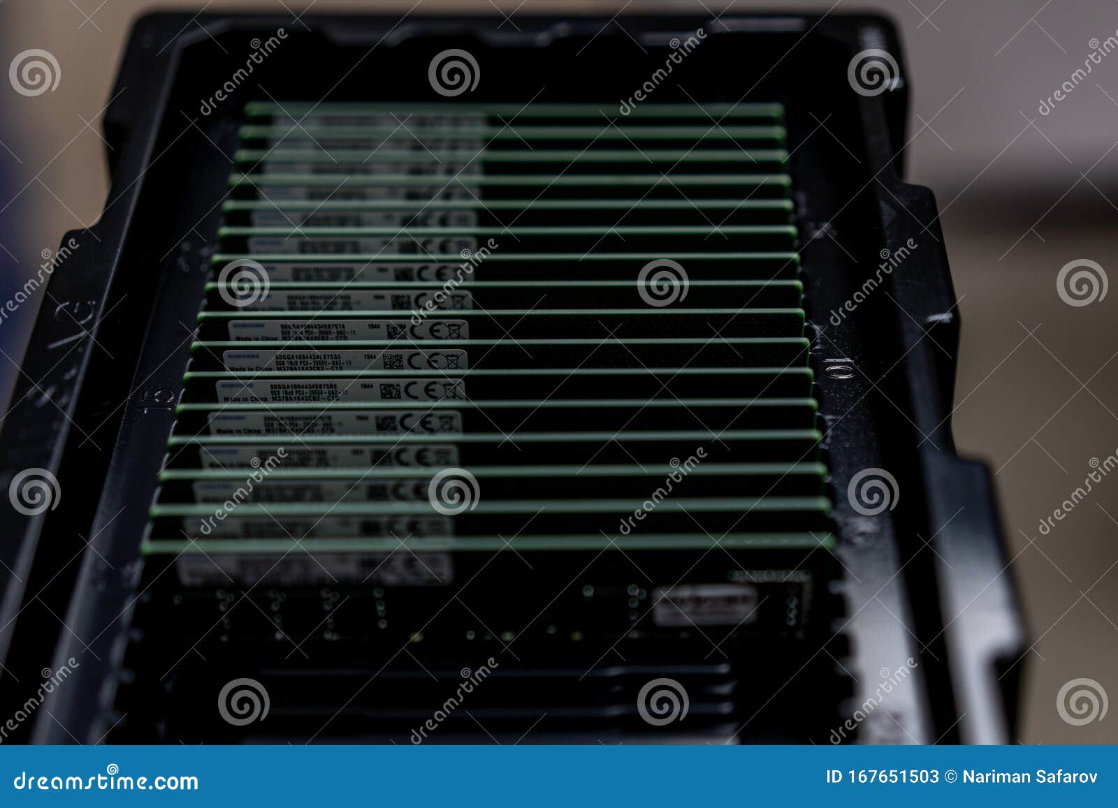 Many SDRAM Cards in a Package Editorial Stock Photo - Image of hardware ...