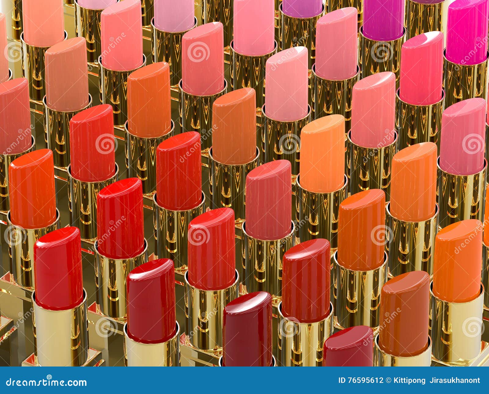 Many shades of lipsticks stock illustration. Illustration of beauty ...