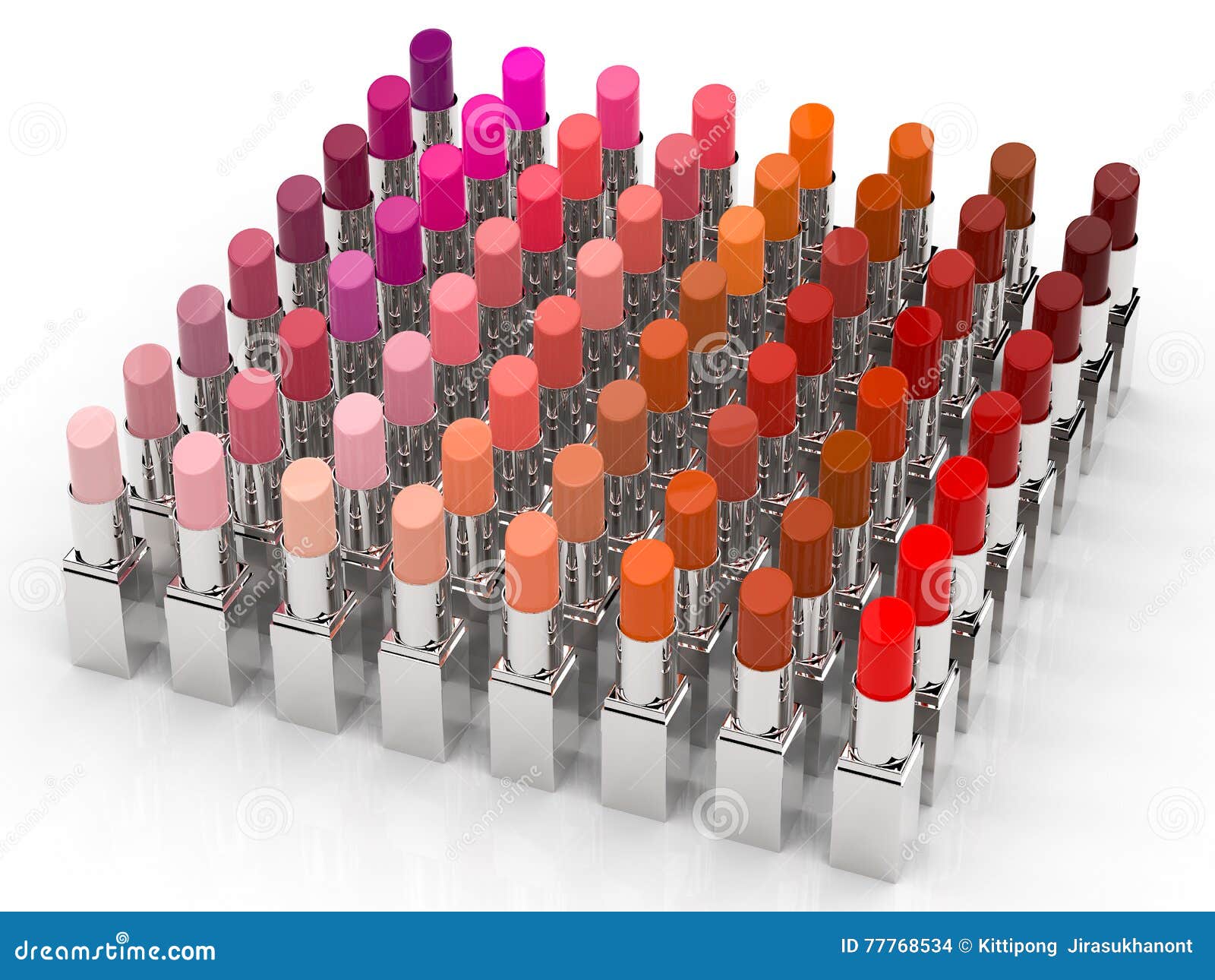 Many shades of lipsticks stock illustration. Illustration of beauty ...