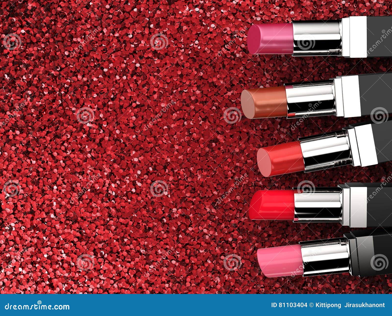 Many shades of lipsticks stock illustration. Illustration of lipstick ...