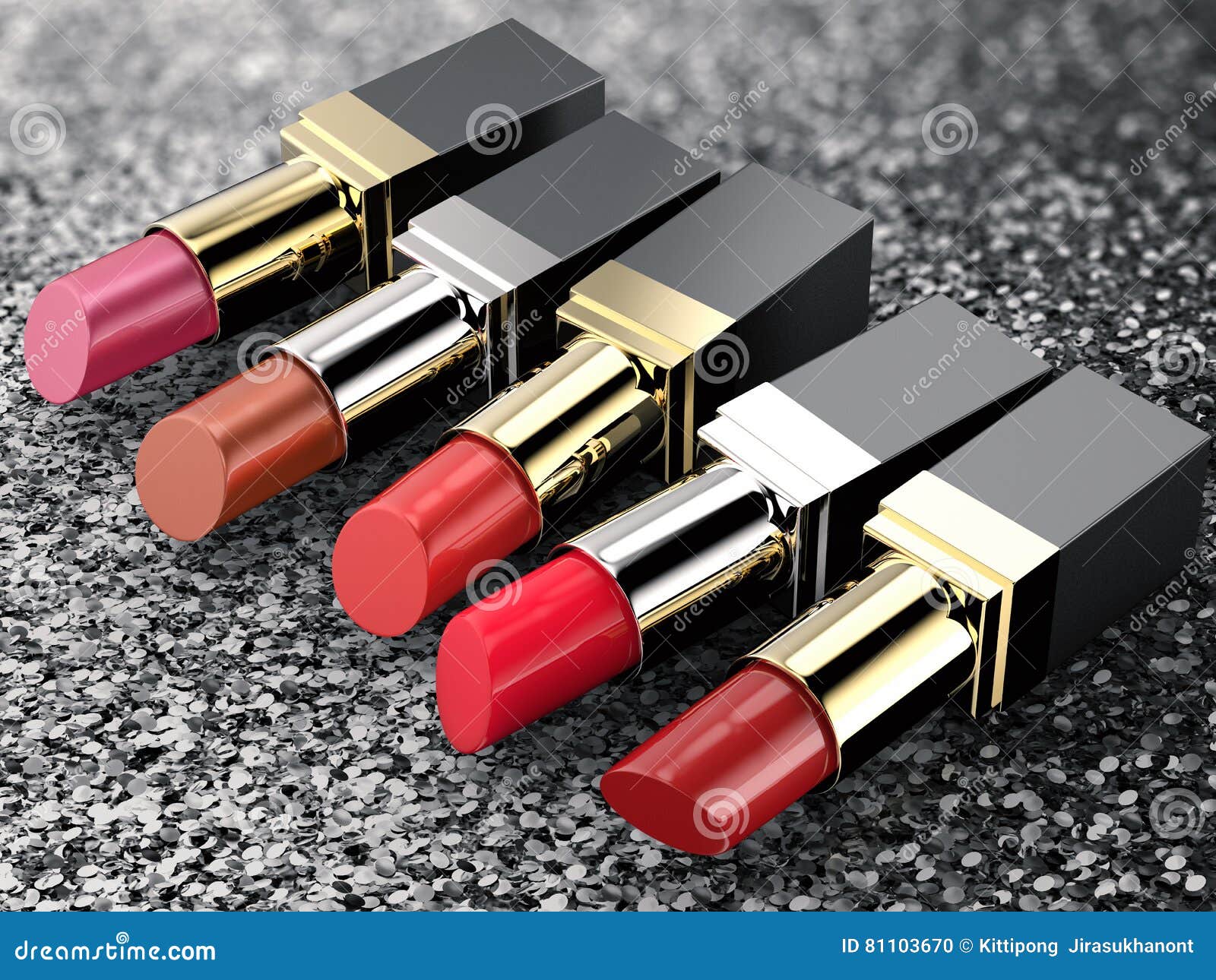 Many shades of lipsticks stock illustration. Illustration of lipstick ...