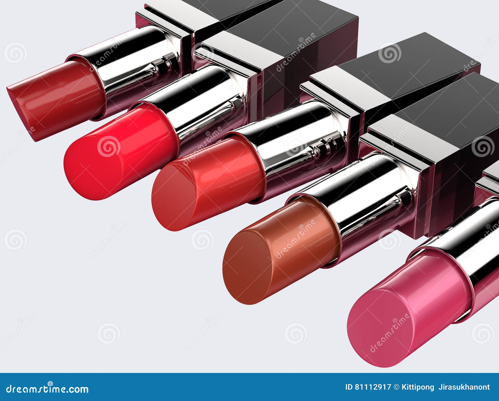 Many shades of lipsticks stock illustration. Illustration of fashion ...