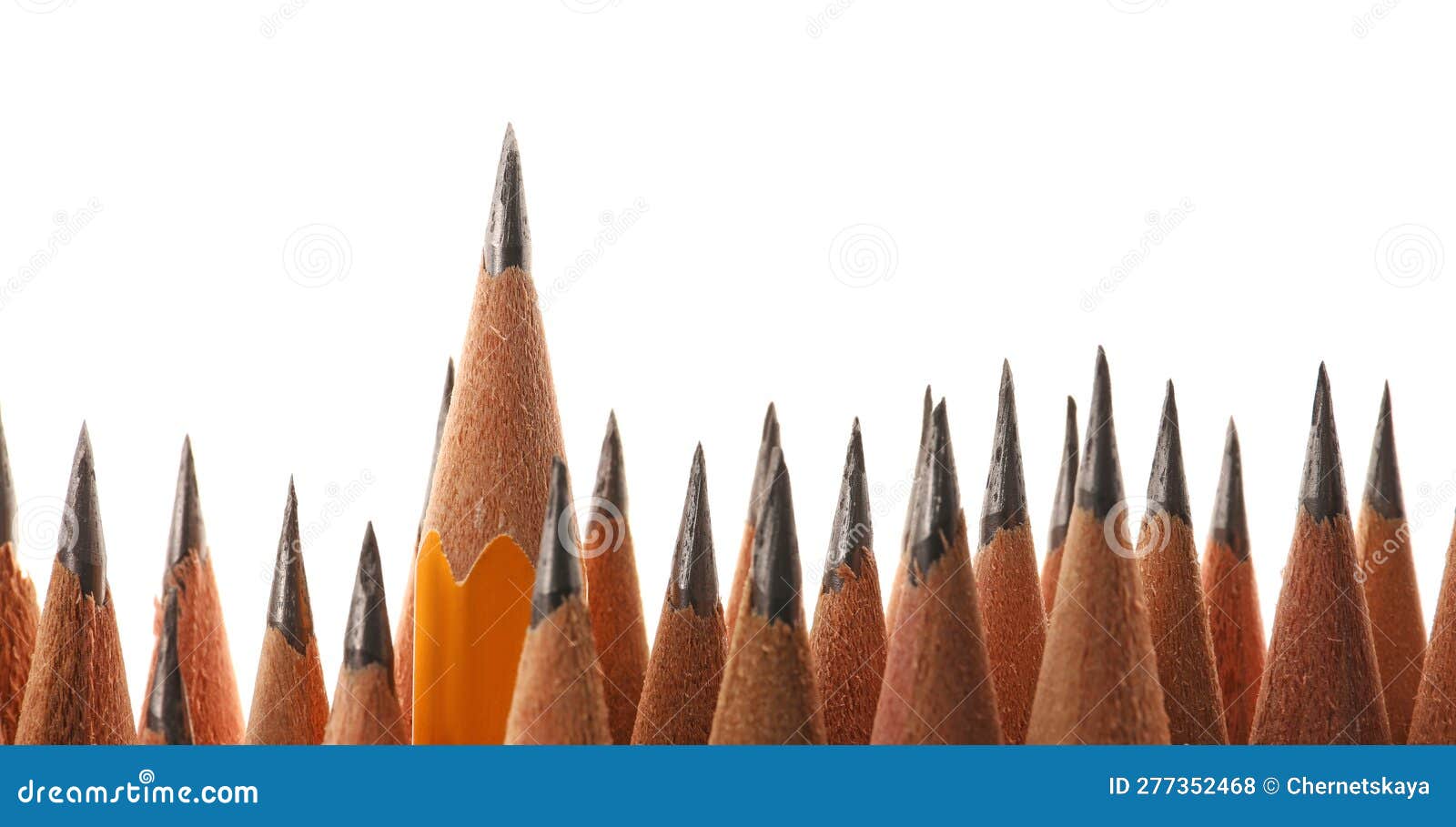Many Sharp Graphite Pencils Isolated on White Stock Photo - Image of ...