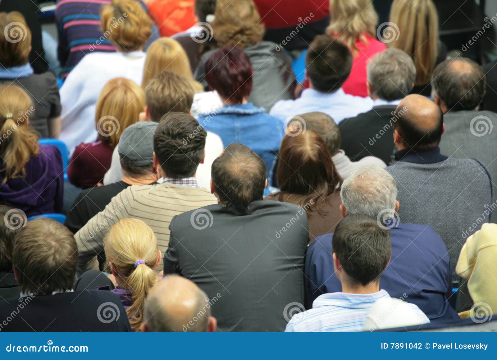 Many sitting people behind stock photo. Image of cheerful - 7891042