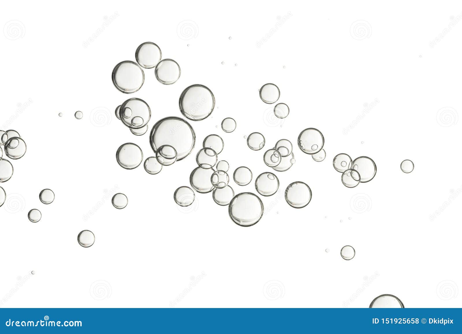 Clear Water Bubbles Over White Stock Photo - Image of float, bubble ...