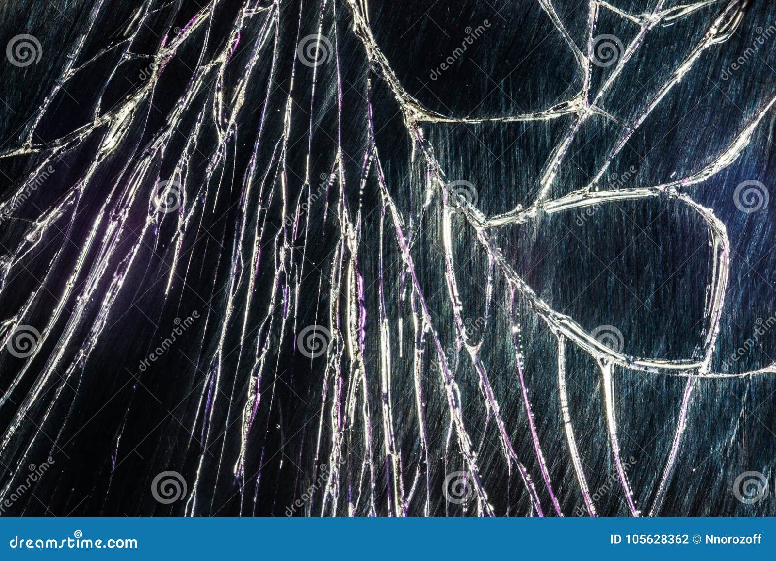 Many Small Cracks on the Surface of the Glass, a Broken Screen of a ...