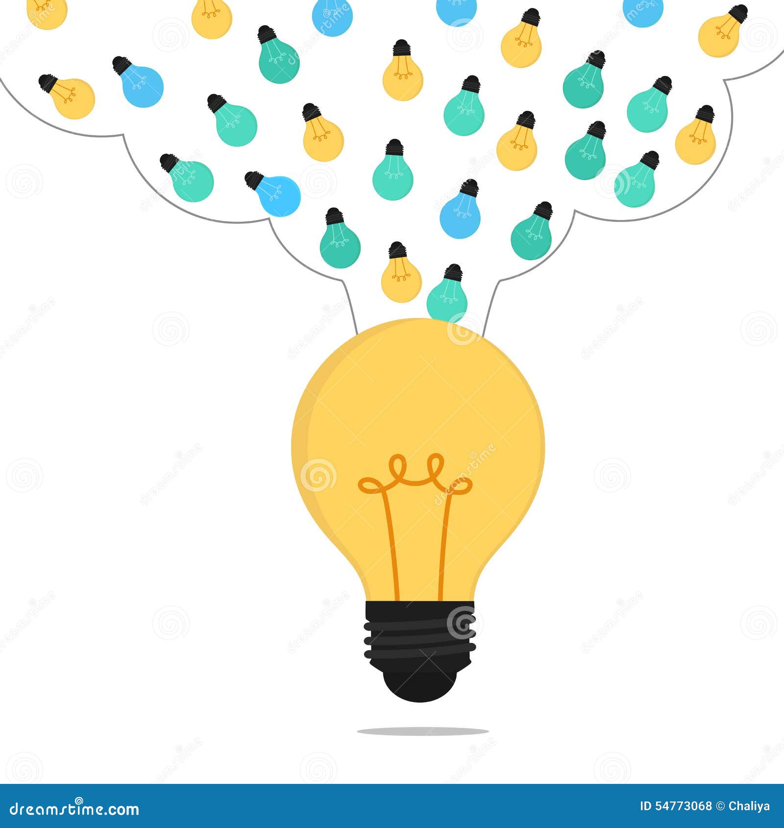 Many Small Ideas Combine To Big Idea Stock Vector - Illustration of ...