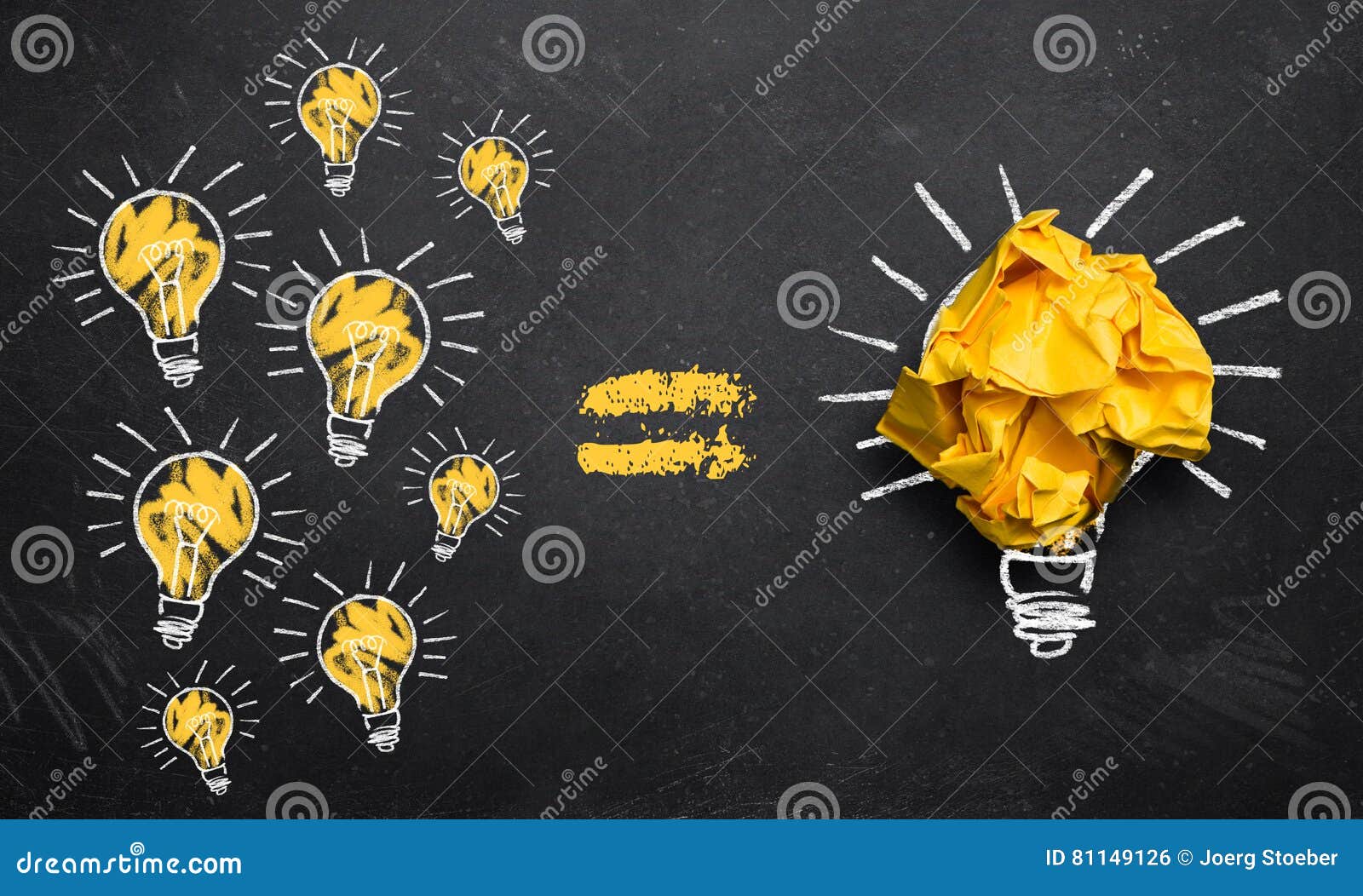 Many Small Ideas Lead To Big Innovation Stock Illustration ...