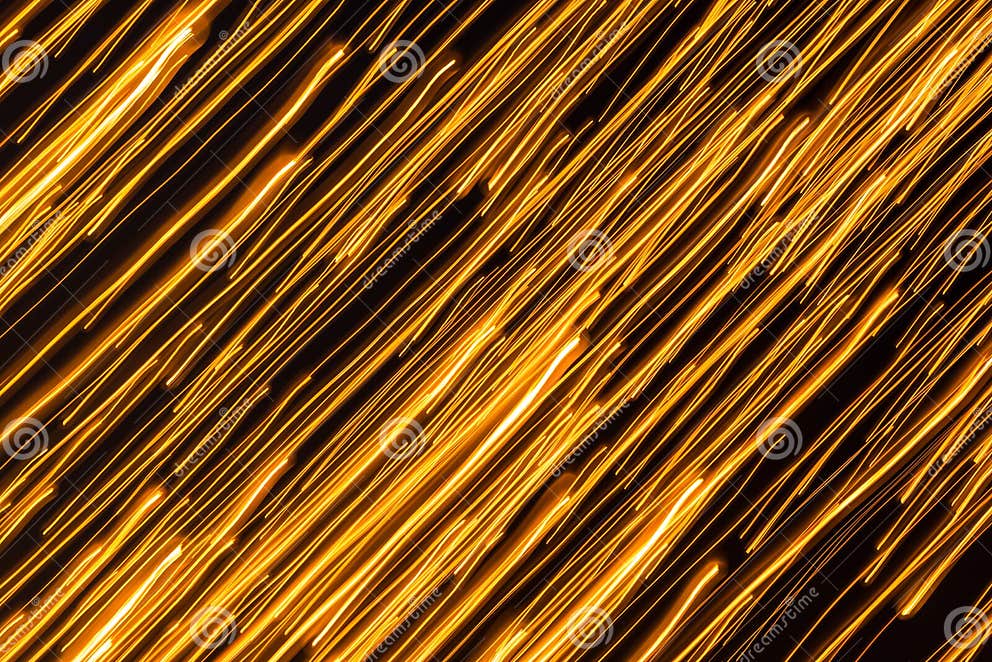 Many Small Light Sources with Long Exposure Stock Image - Image of ...