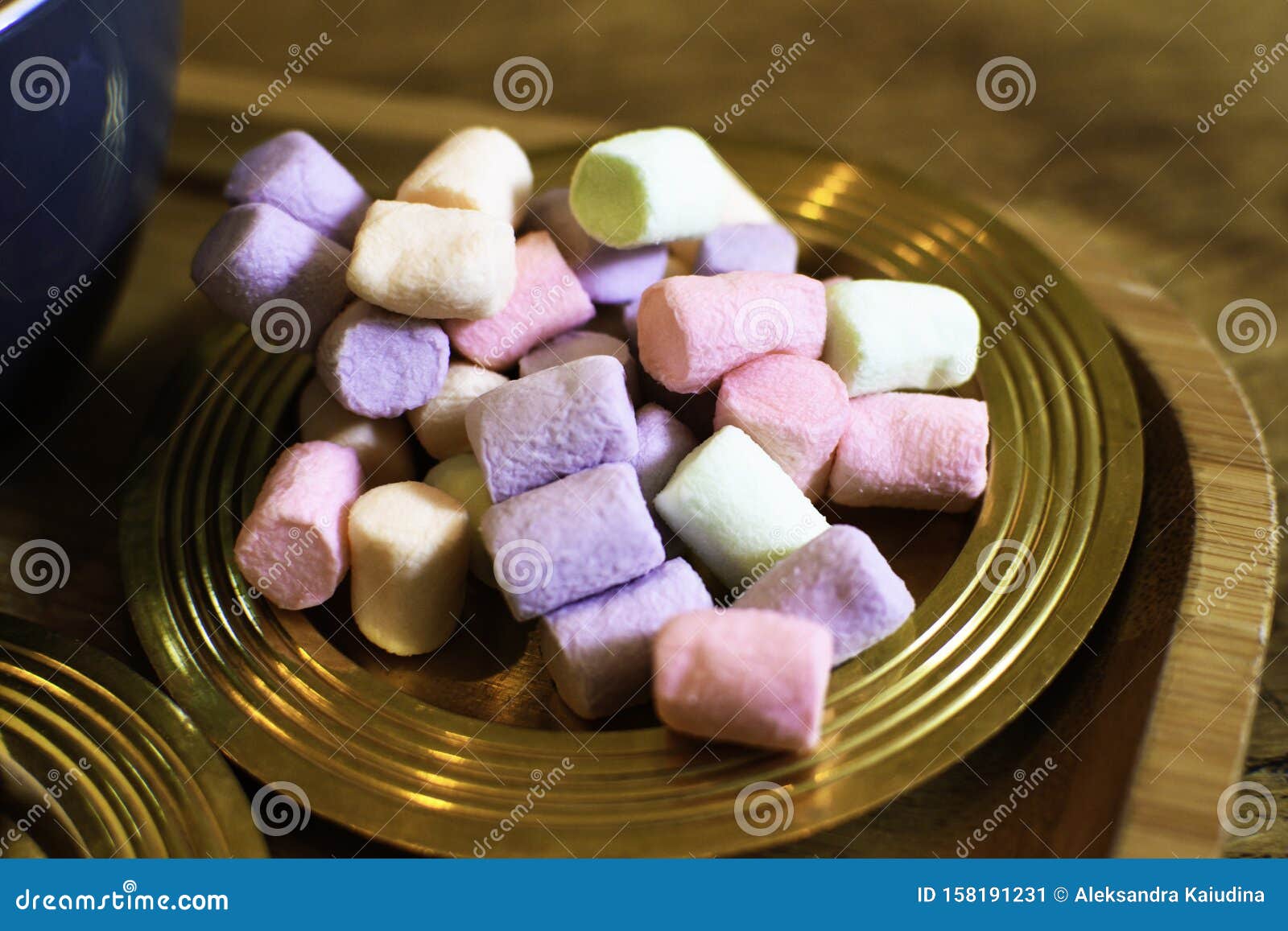 Many Small Multicolored Marshmallows. Stock Image - Image of dessert ...