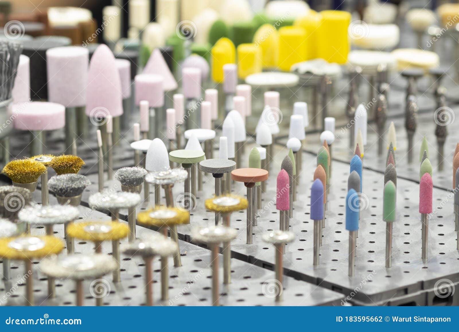 Many Small Polishing Tools Use for Die or Tooling Maintenace Stock ...
