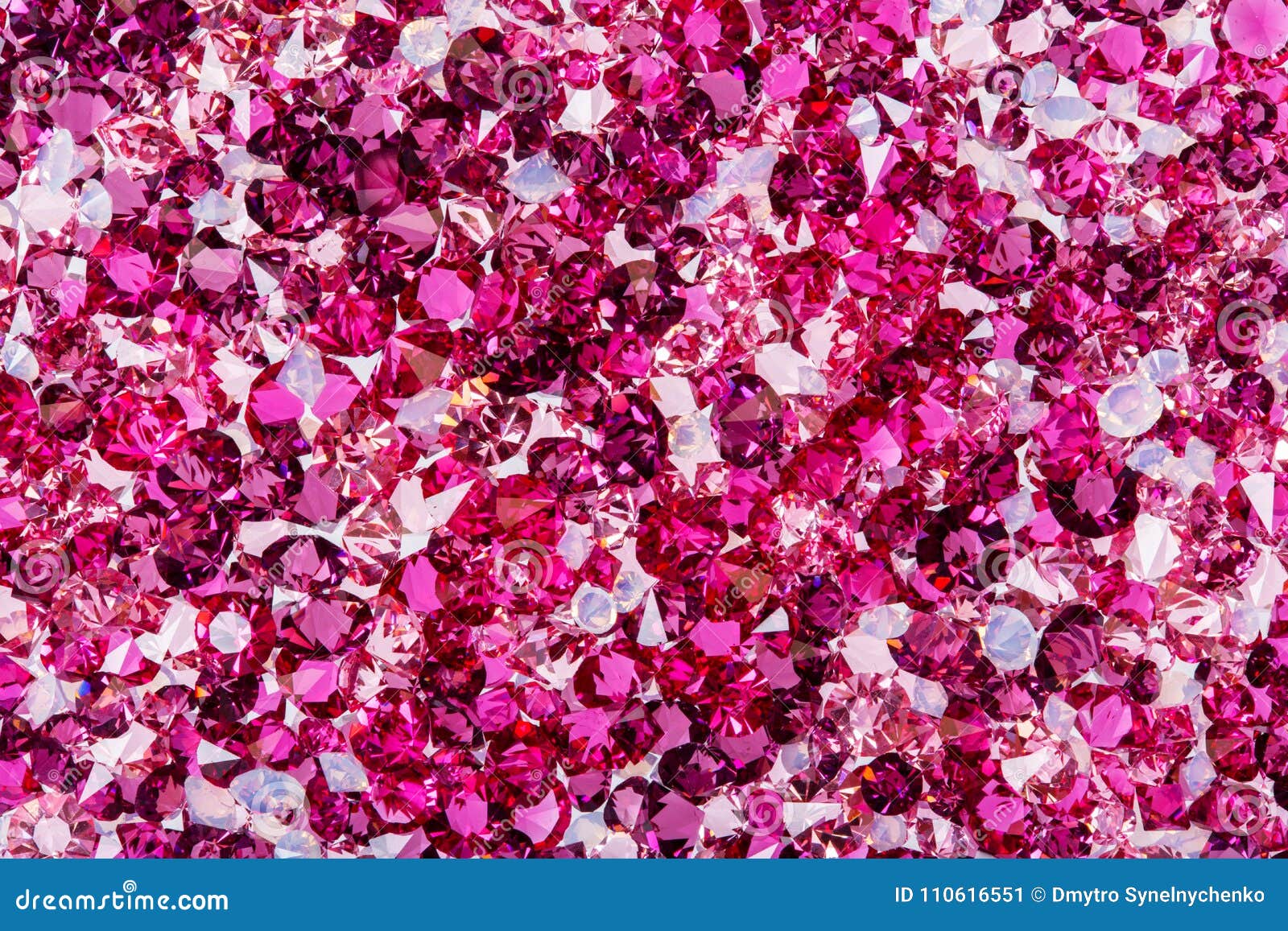 Many Small Ruby and Diamond Stones, Luxury Background Stock Image ...