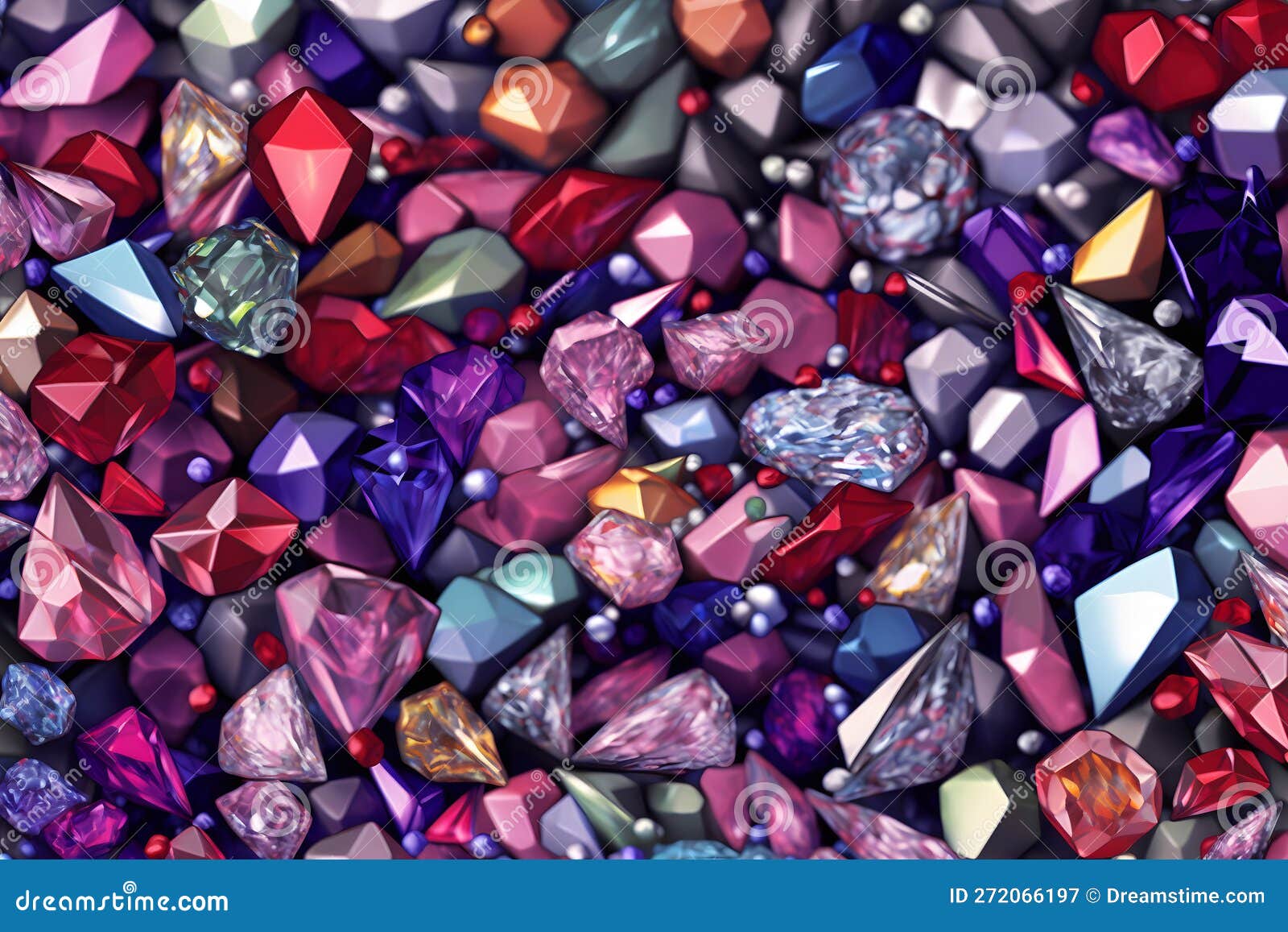 Many Small Ruby and Diamond Stones, Luxury Background. Neural Network ...