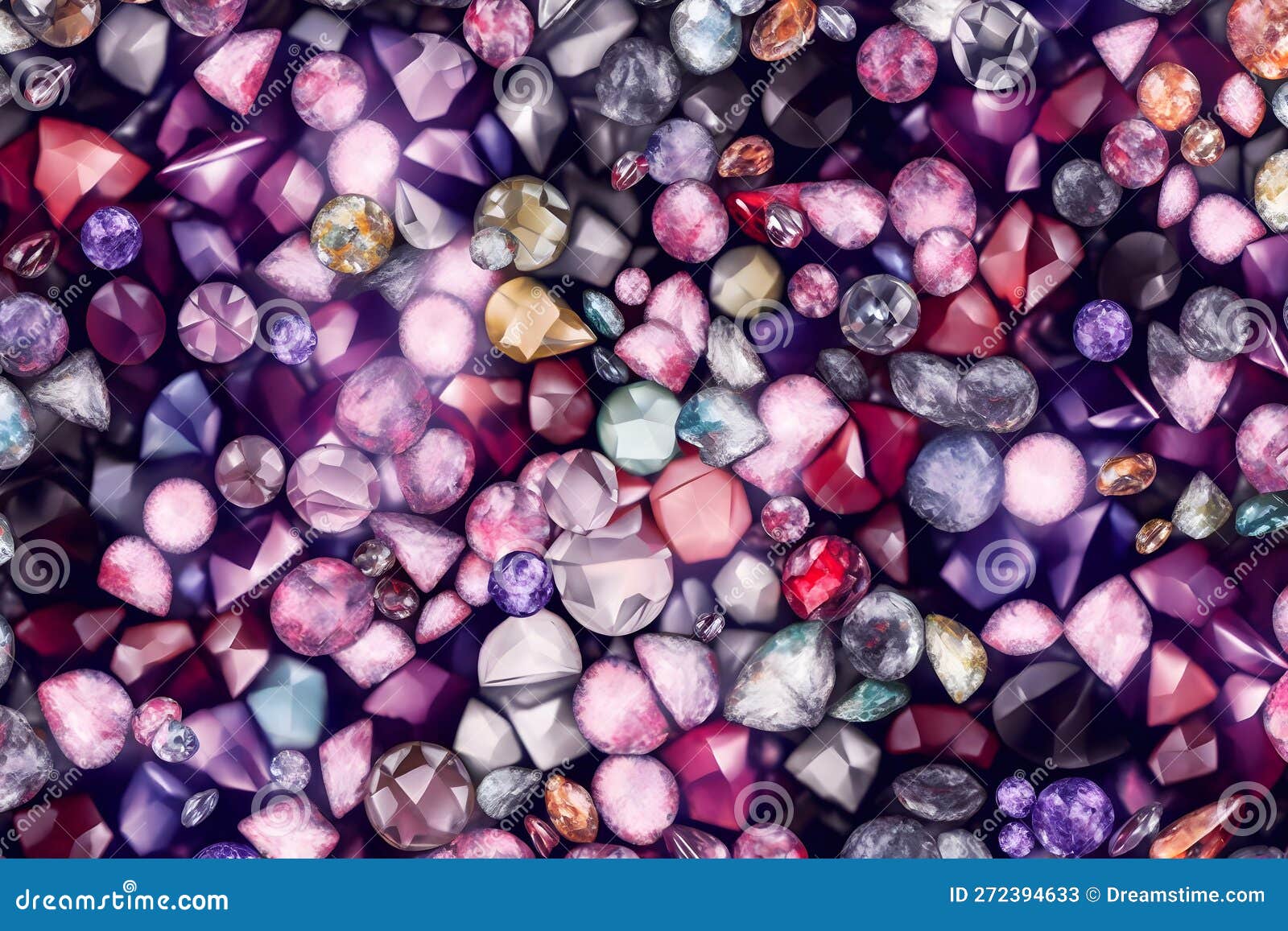 Many Small Ruby and Diamond Stones, Luxury Background. Neural Network ...