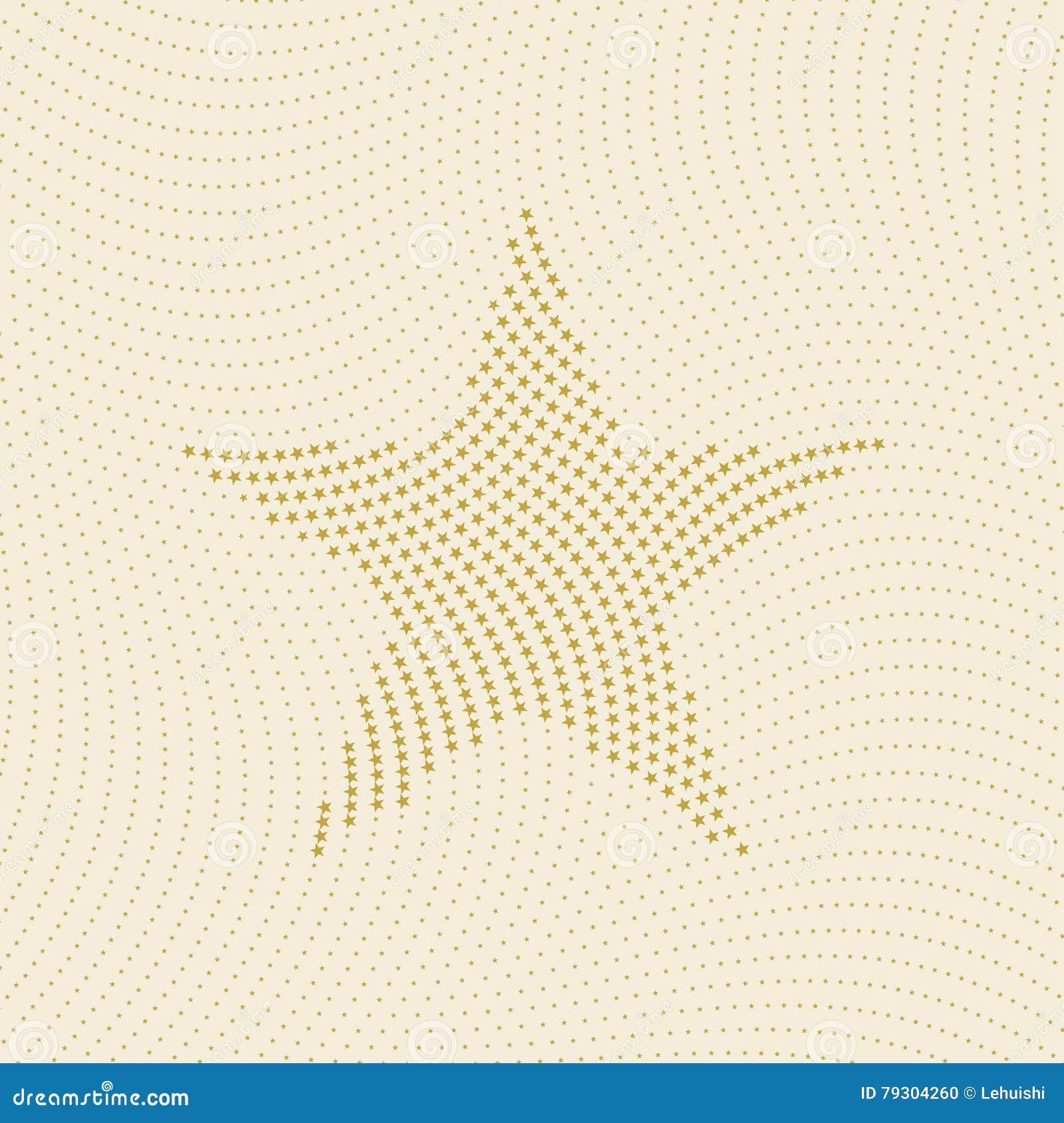 Many Small Stars Make Up a Large Star on Stars Background Stock Vector ...