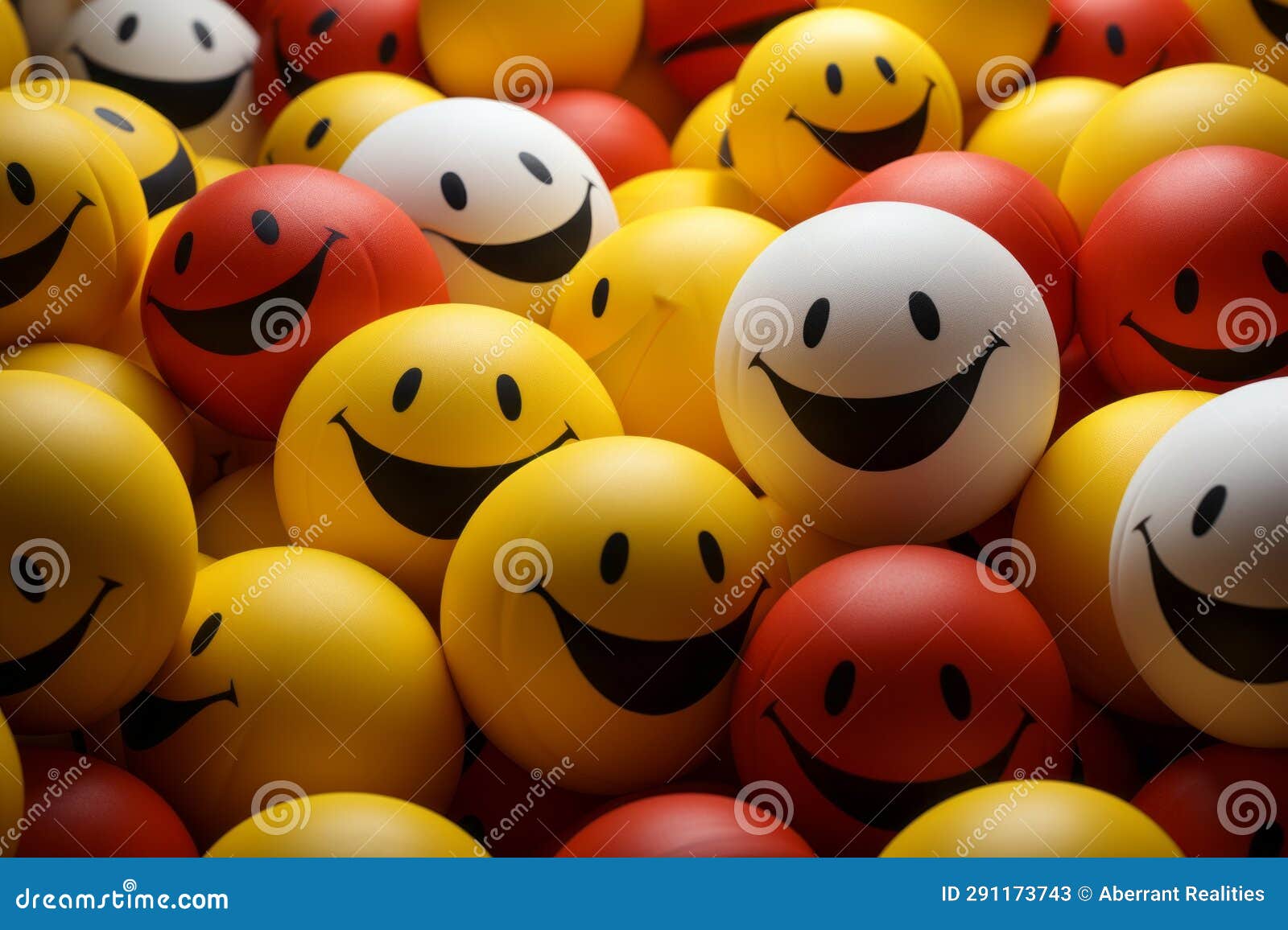 Many Smiley Faces are Arranged in a Circle Stock Illustration ...