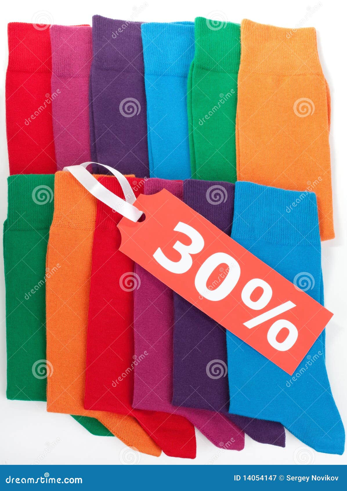 Many socks with sale tag stock image. Image of clothing - 14054147