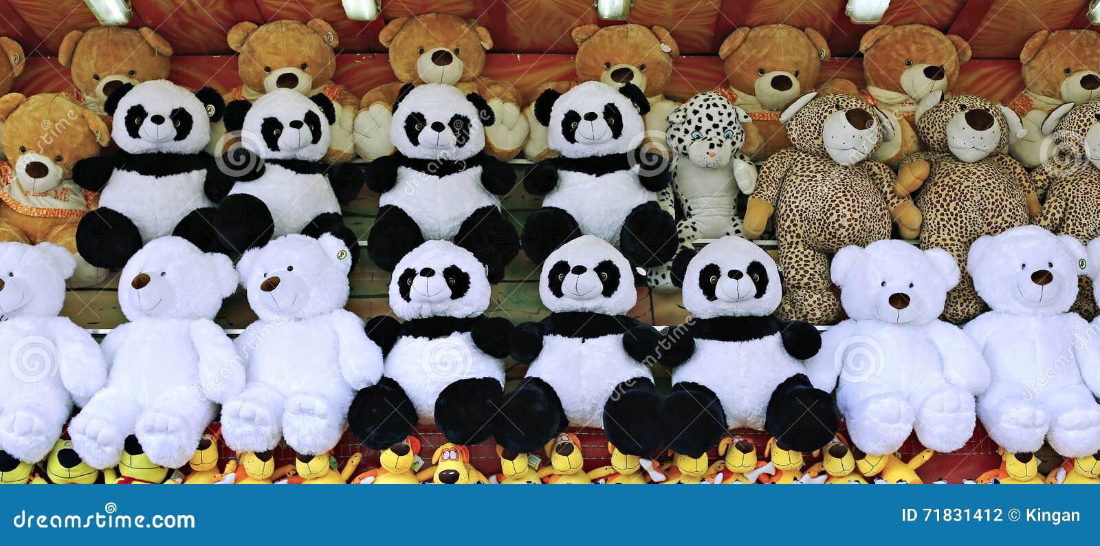 Many soft toys teddy bears stock photo. Image of panda - 71831412