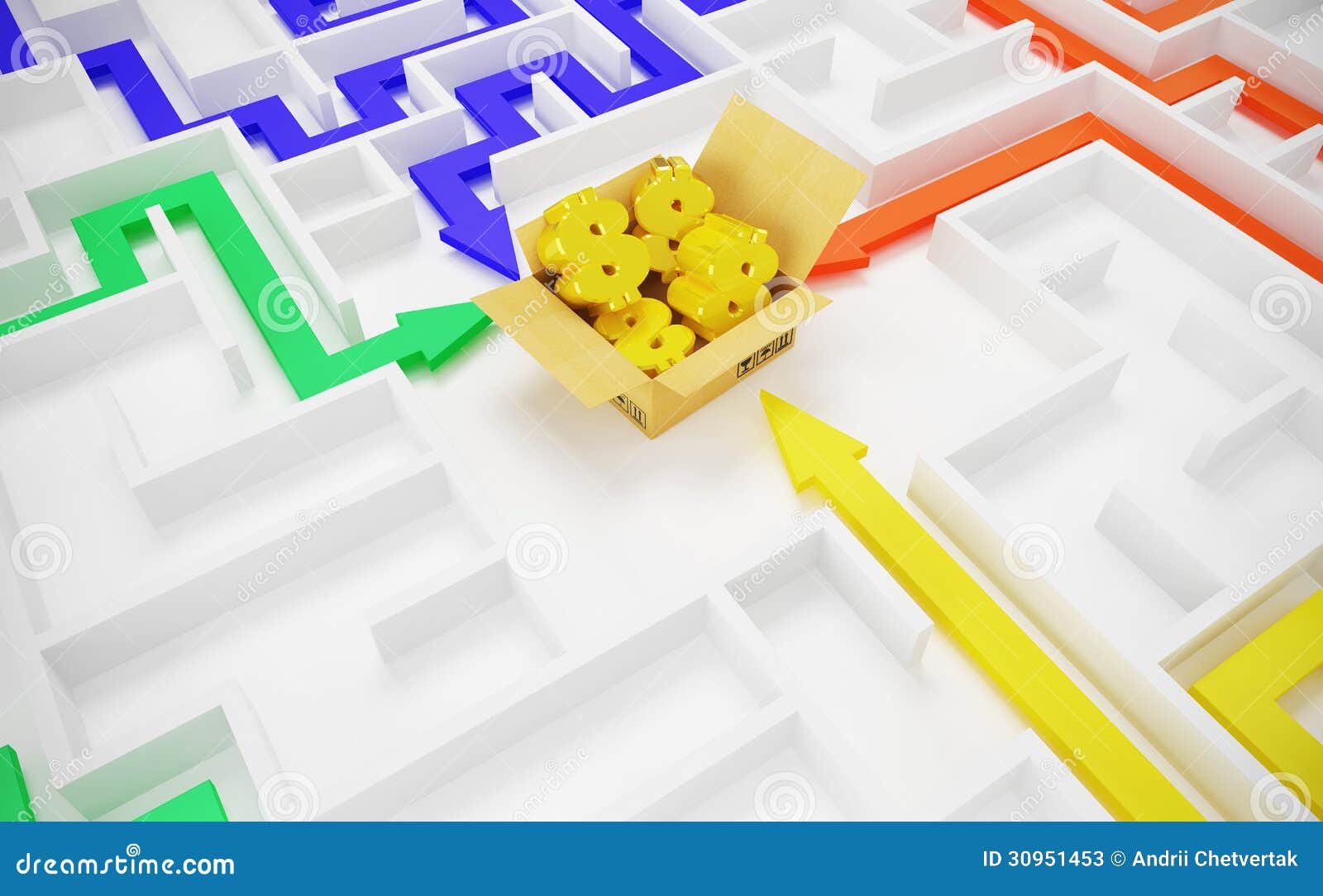 Many Solutions To a Problem Stock Image - Image of exit, choice: 30951453