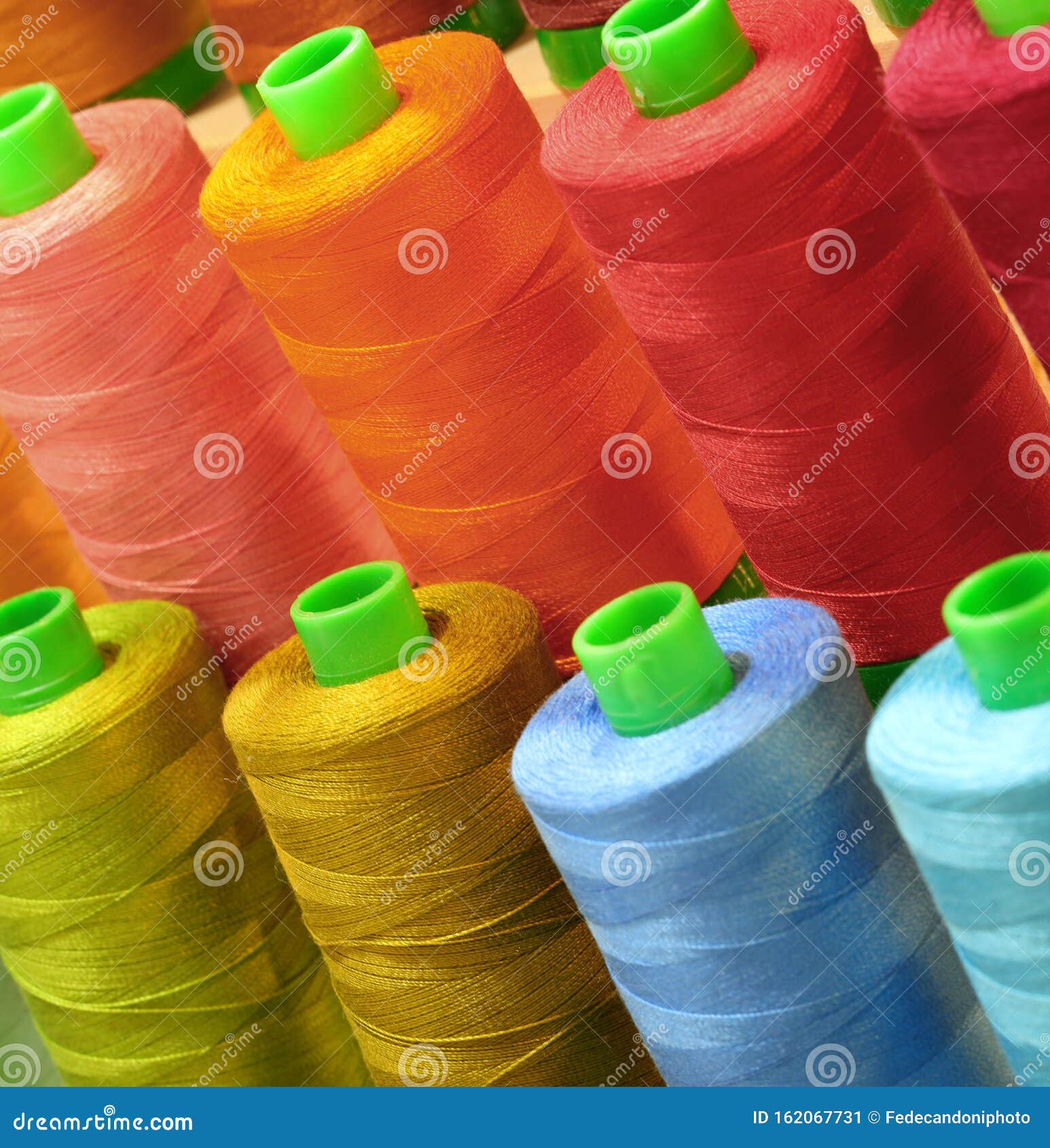 Many Spools of Cotton Thread Stock Image - Image of shopping, sales ...