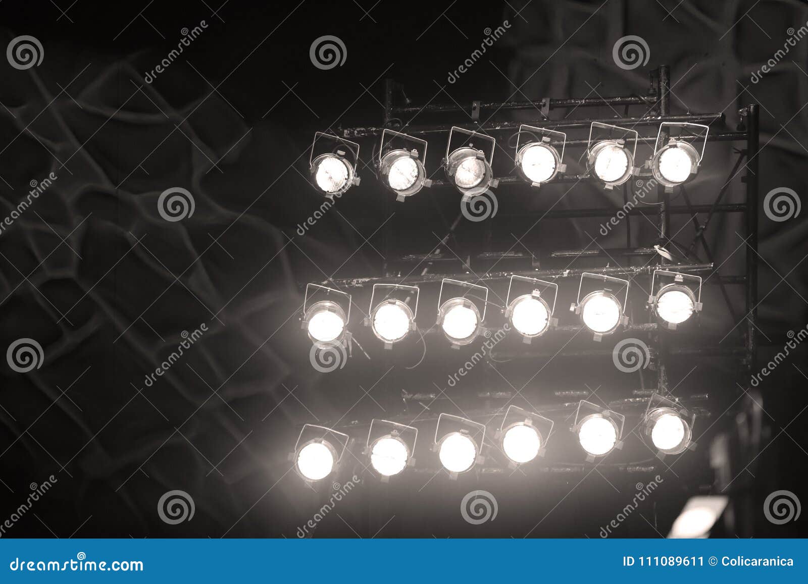 Spotlights, copy space stock image. Image of lightening - 111089611