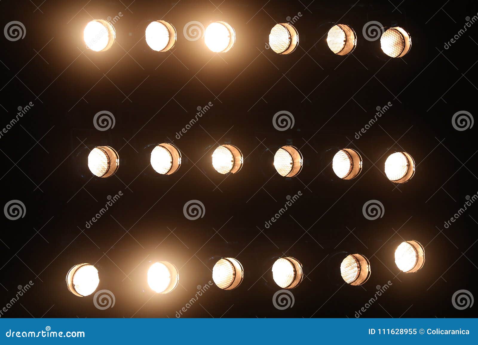 Spotlights, copy space stock image. Image of studio - 111628955