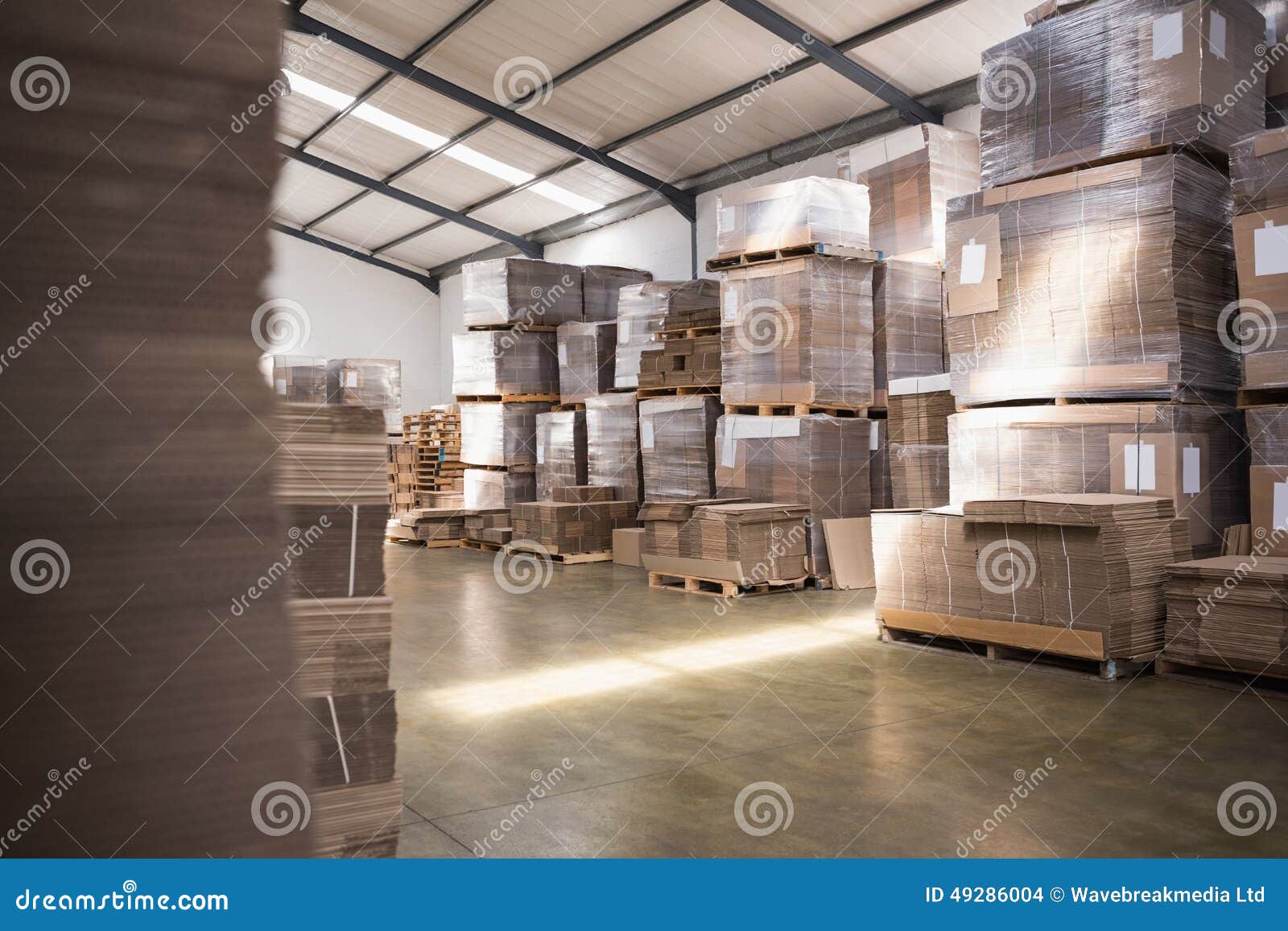 Many Stack of Cardboard Boxes Stock Photo - Image of business, shipping ...