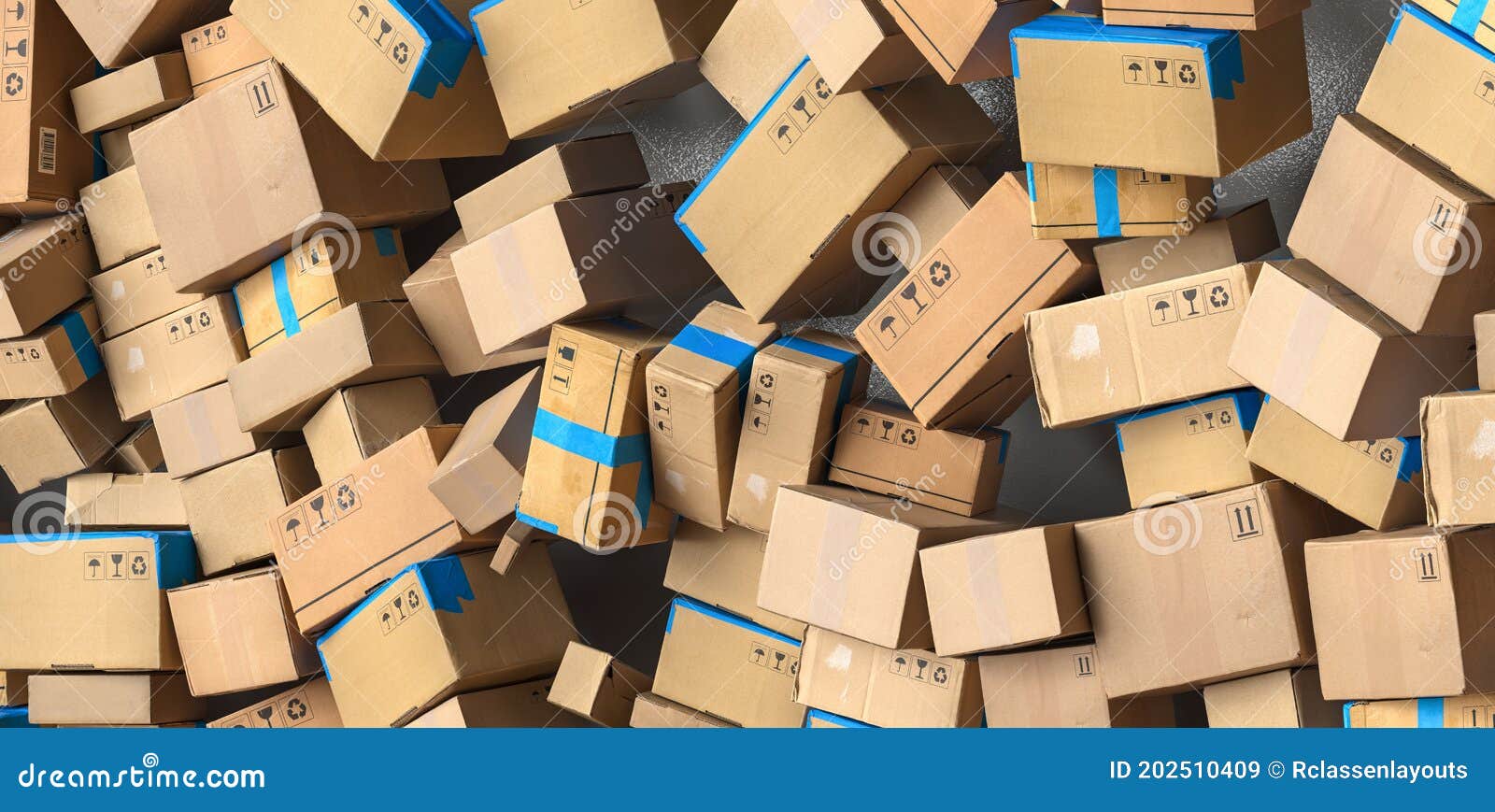 Many Stacked Boxes and Boxes when Moving, Delivery Concept Image Stock ...