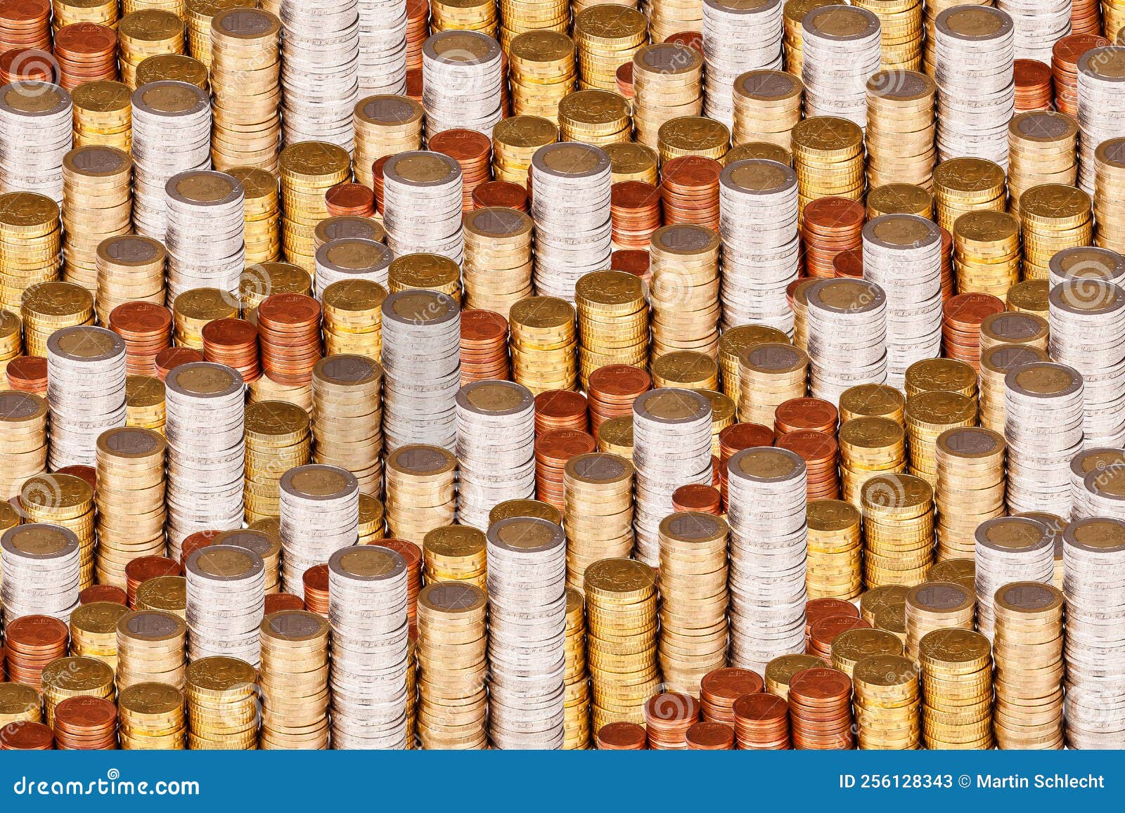 Many stapled coins stock image. Image of staple, invest - 256128343