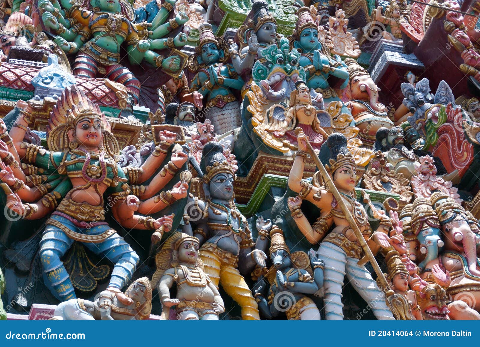 Many statues! stock photo. Image of statue, temple, color - 20414064