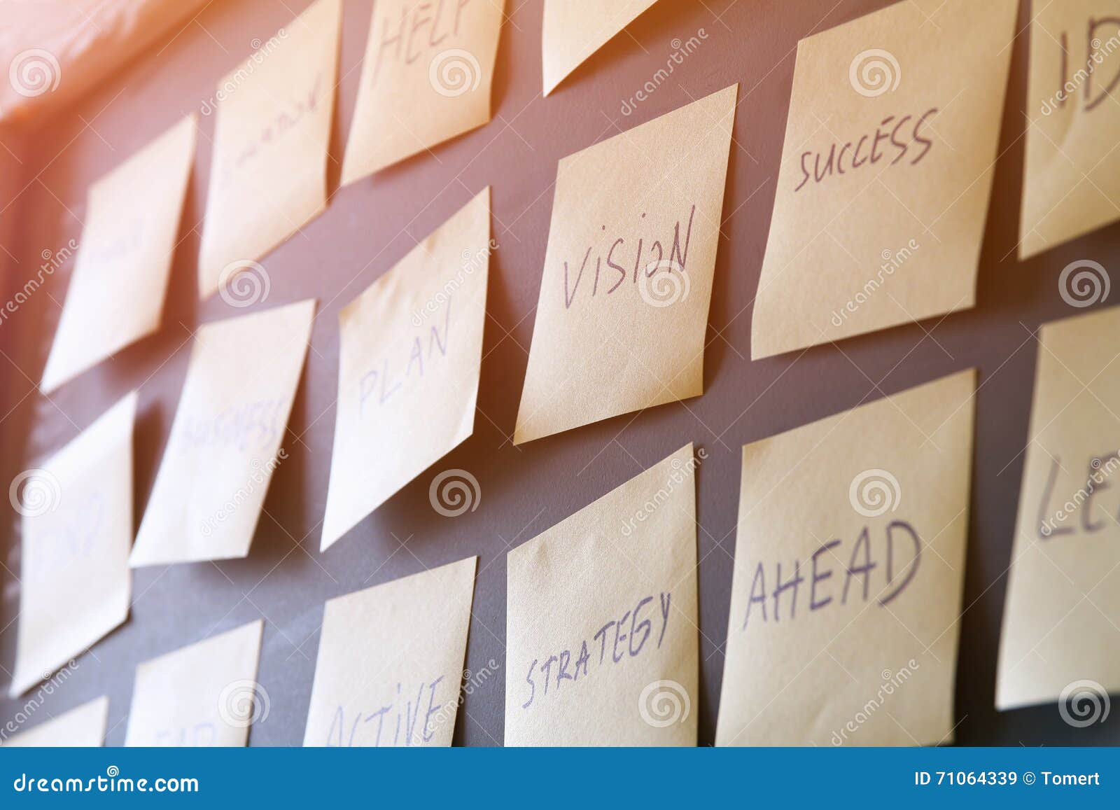 Many Sticky Notes Attached To Blackboards Stock Image - Image of ...